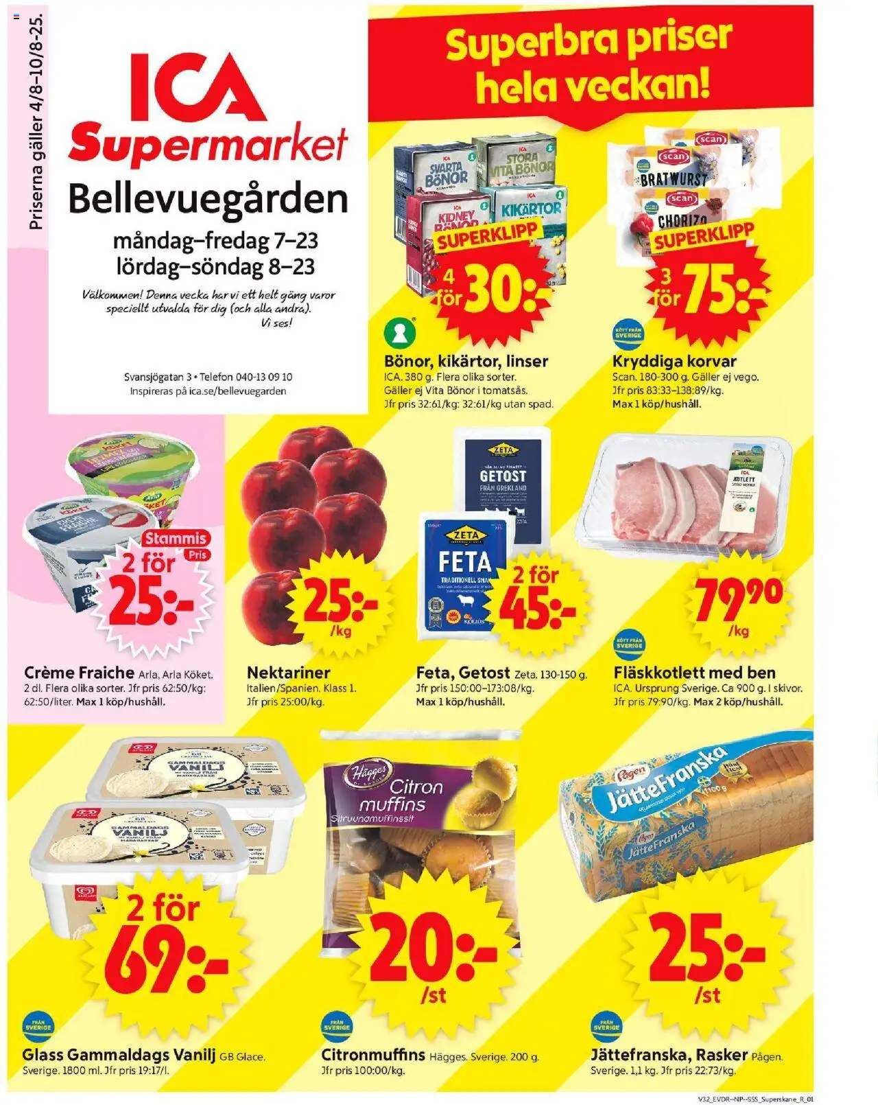 ICA Supermarket - Malmö från 04/08/2025 > reklamblad