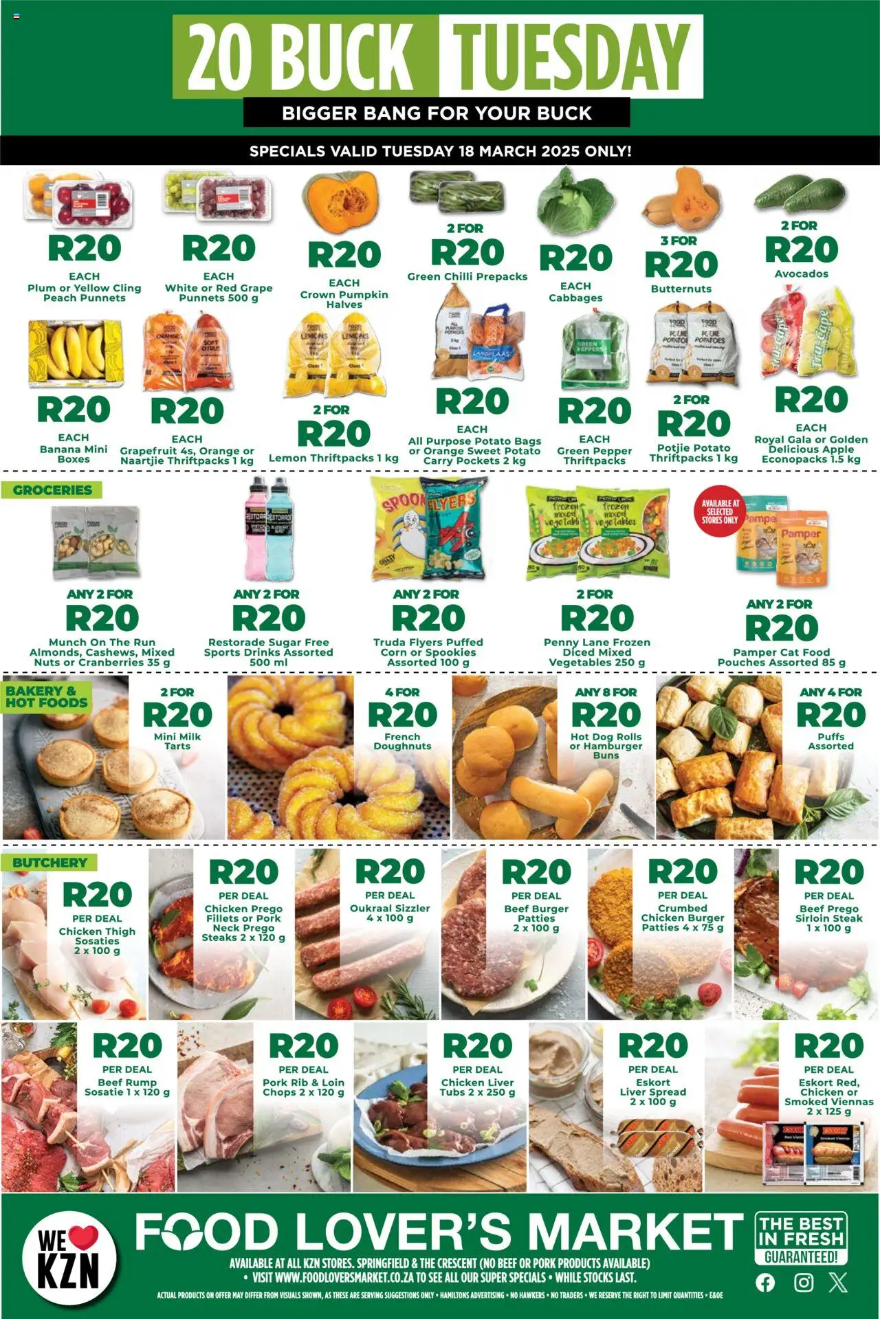 Food Lover's Market KwaZulu-Natal - R20 Buck Tuesday (18/03/2025 - 18 ...