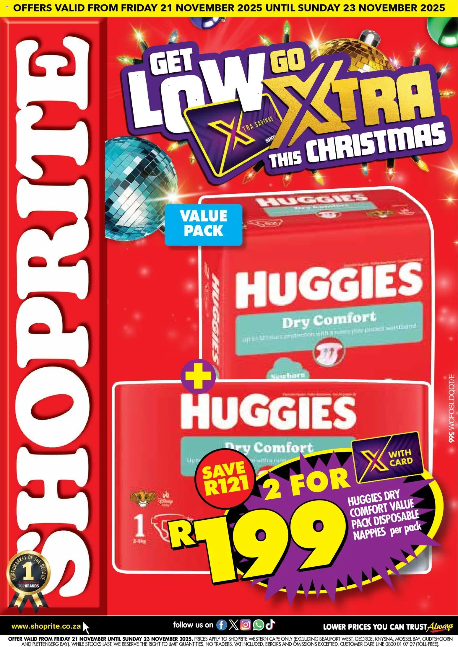 Shoprite - Western Cape - Huggies Christmas Savings (21/11/2025 - 23/11 ...
