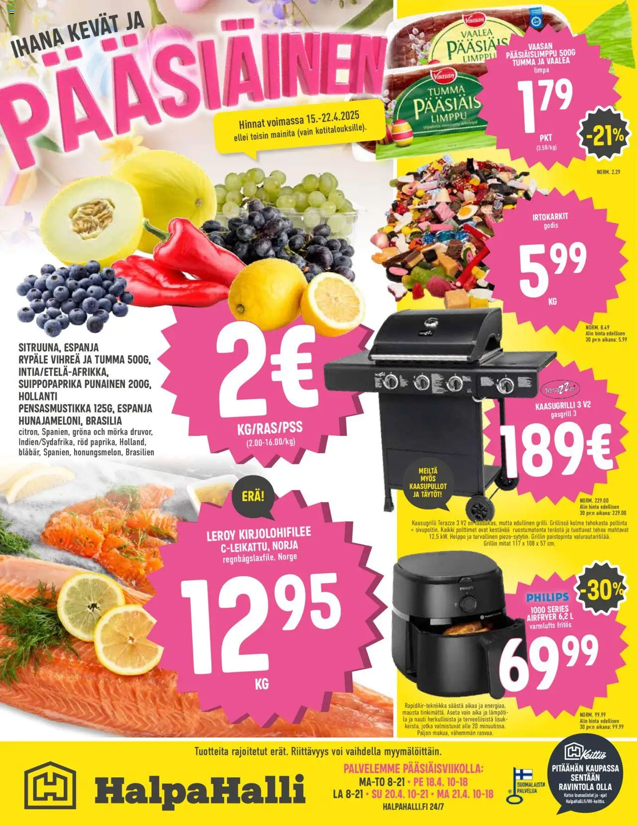 HalpaHalli Tarjoukset 21/04/2025 || Ruoka, viikkokuvasto