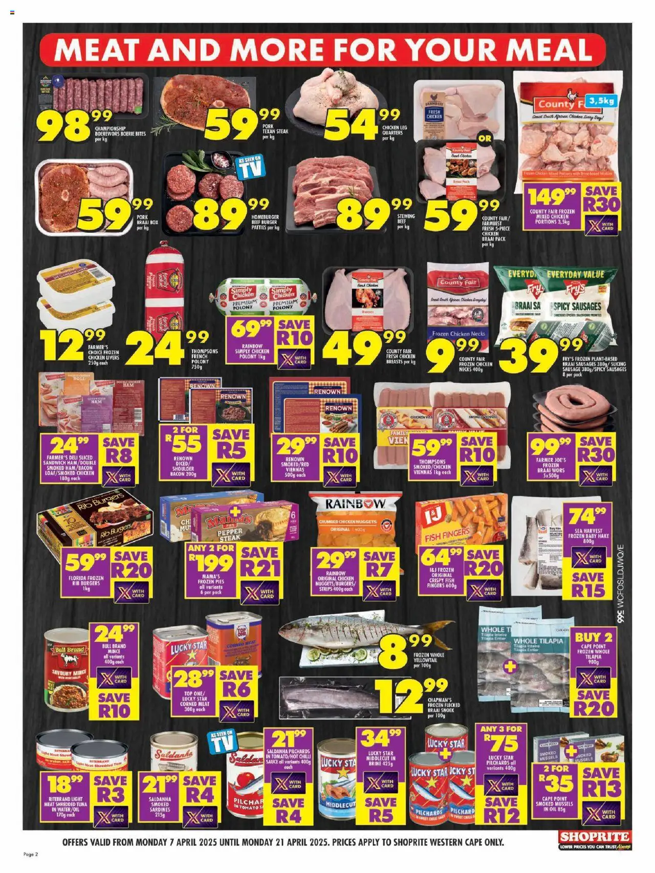 Ham price at Shoprite