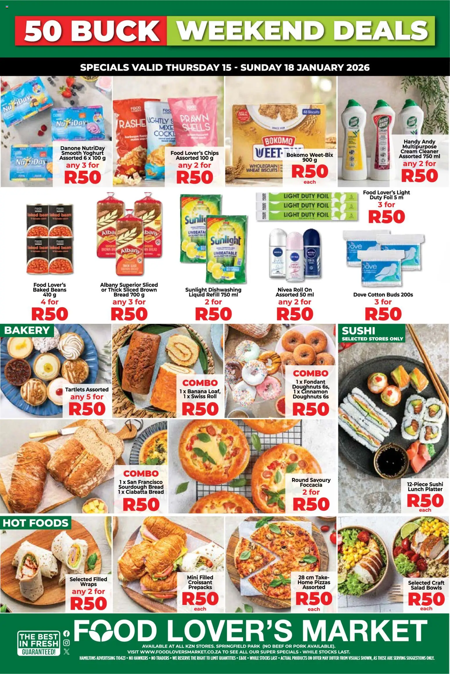 Food Lover's Market KwaZulu-Natal - 50 Buck Weekend (15/01/2026 - 18/01 ...