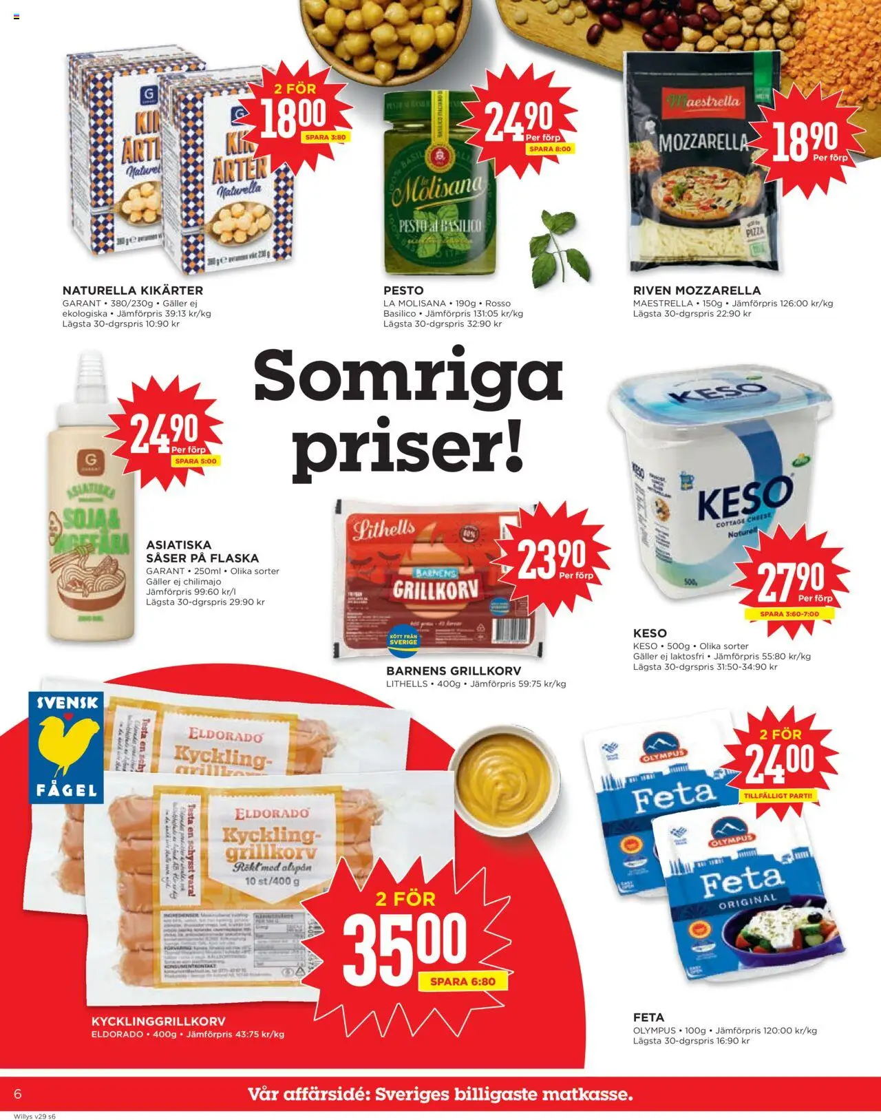 Willys - erbjudanden från 14/07/2025 > reklamblad