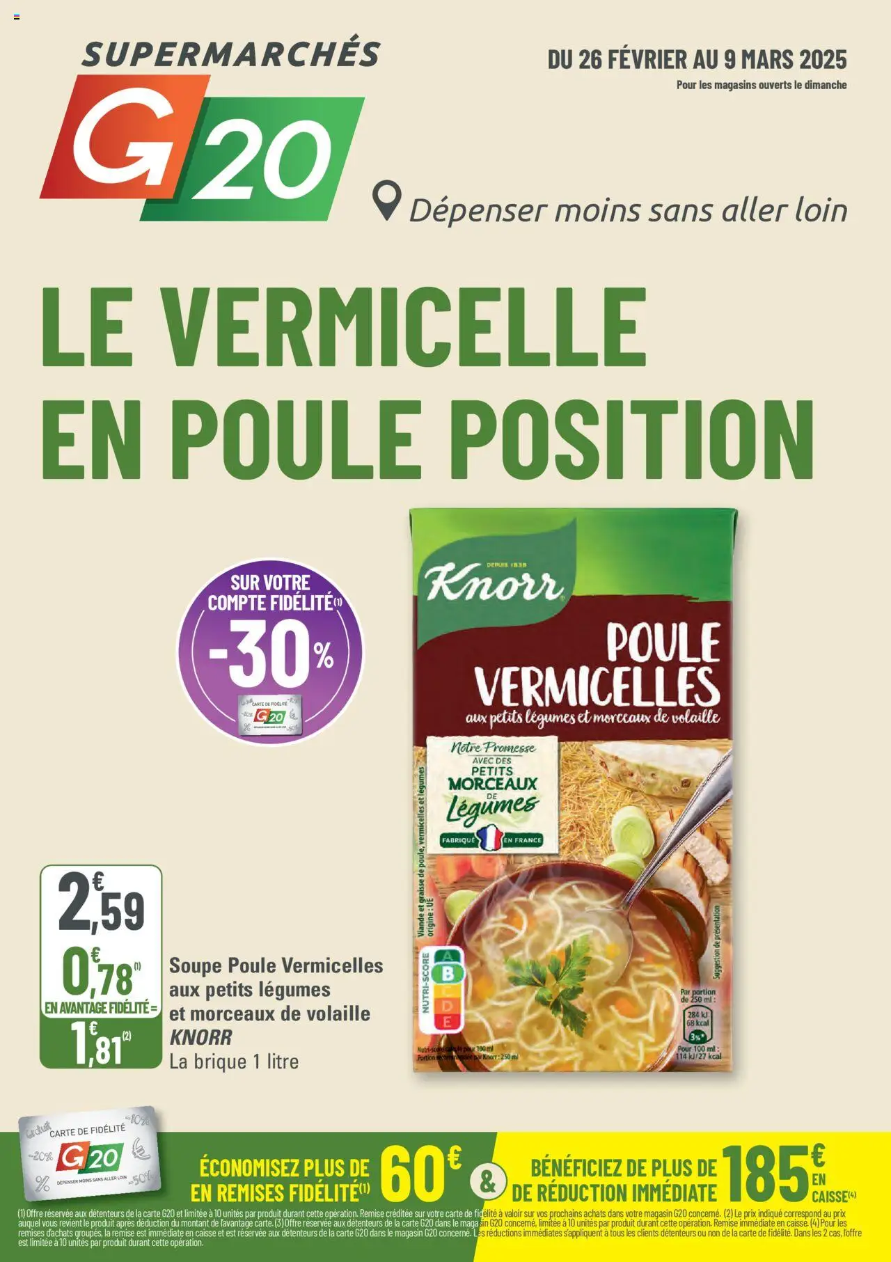 Catalogue G20 du 26/02/2025 || Promo supermarchés en ligne