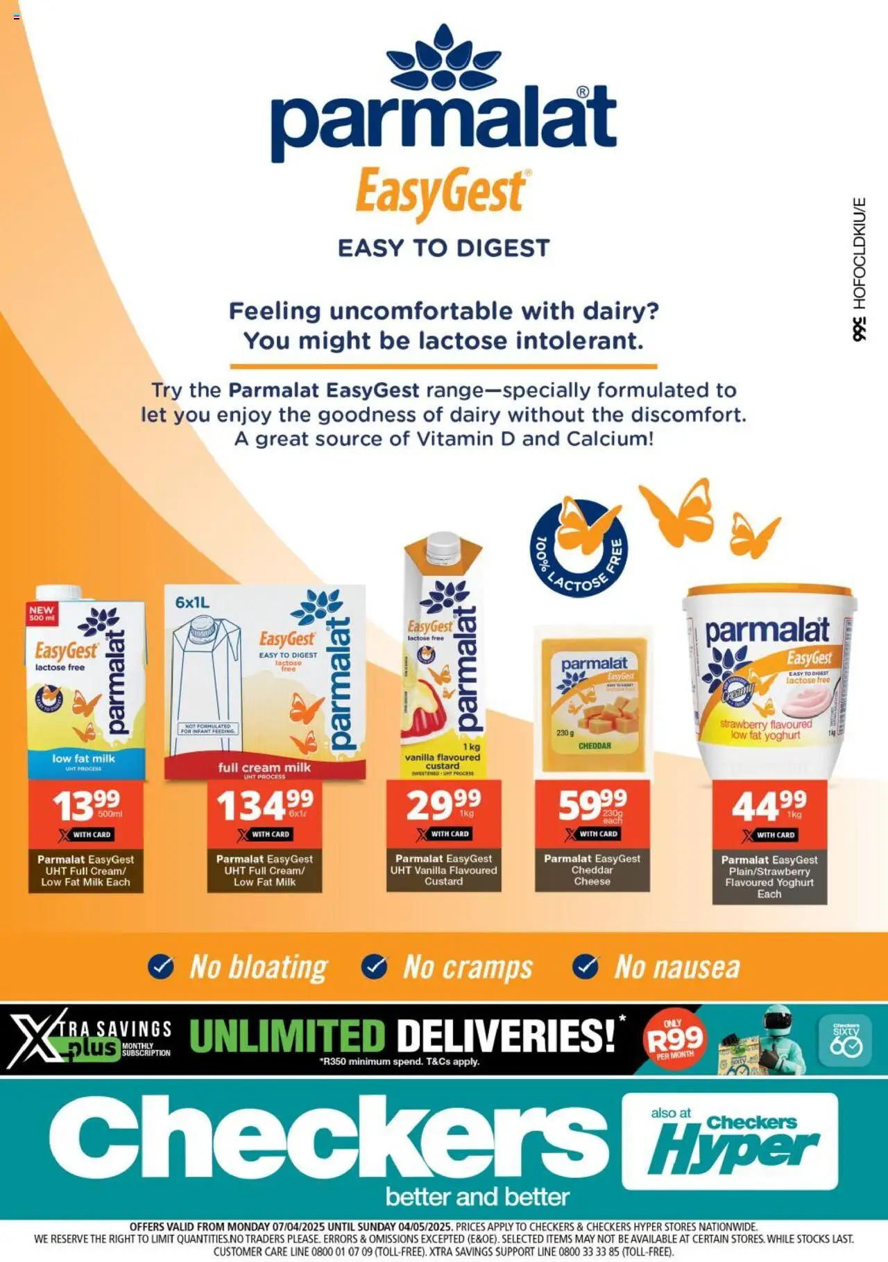 Checkers Parmalat EasyGest Promotion (07/04/2025 - 04/05/2025) → Catalogue
