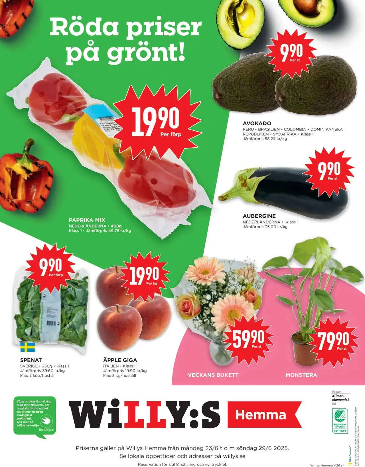 Willys - erbjudanden Hemma från 23/06/2025 > reklamblad