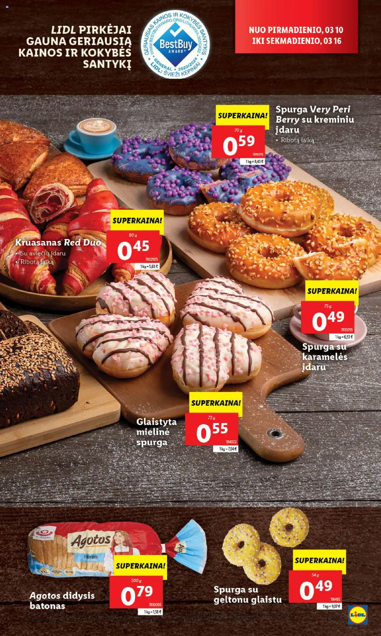 Batonas LIDL kaina || Nuolaidos