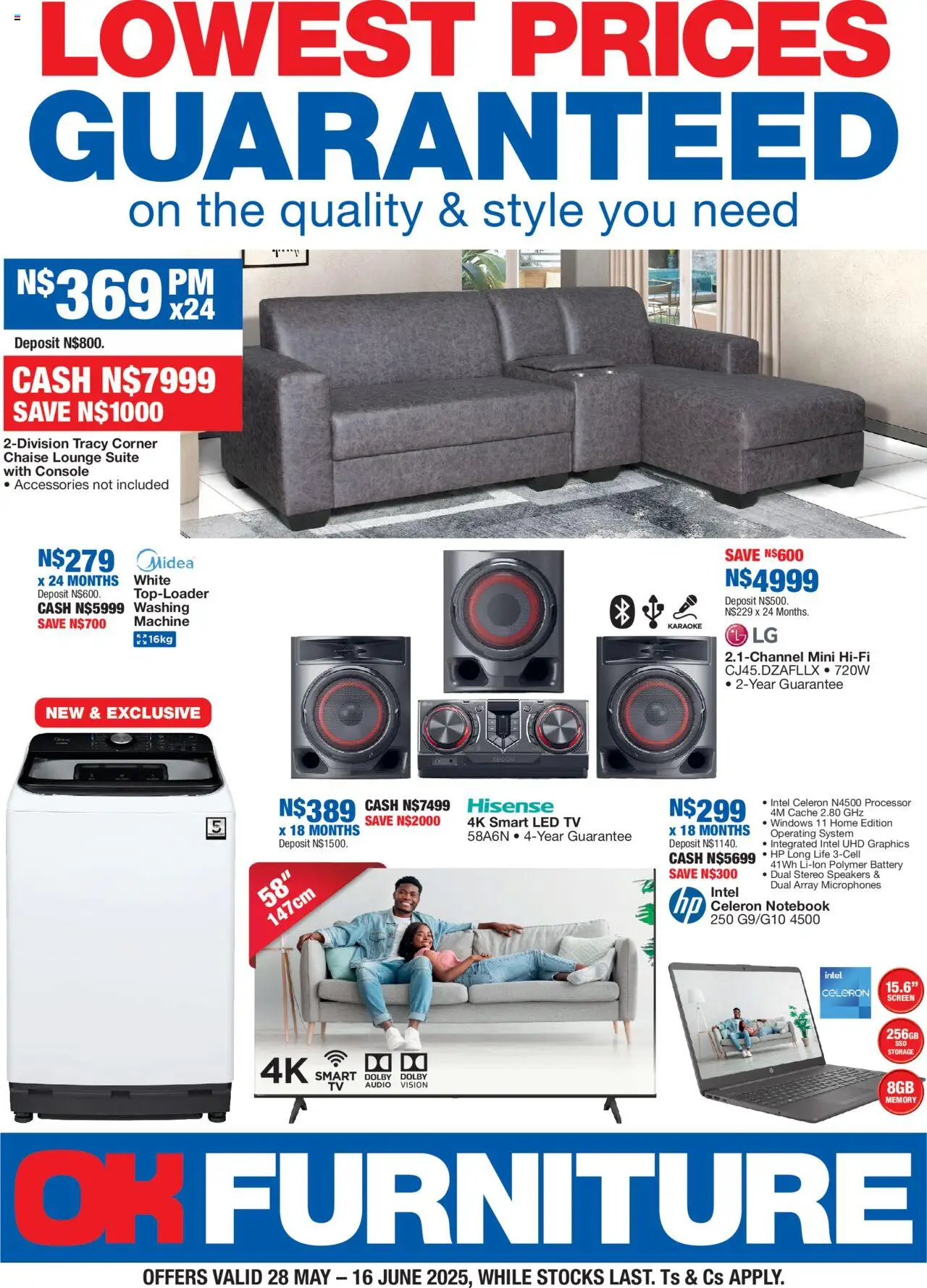 OK Furniture - Lowest Prices Guaranteed Catalogue Namibia (28/05/2025 - 16/06/2025) Online