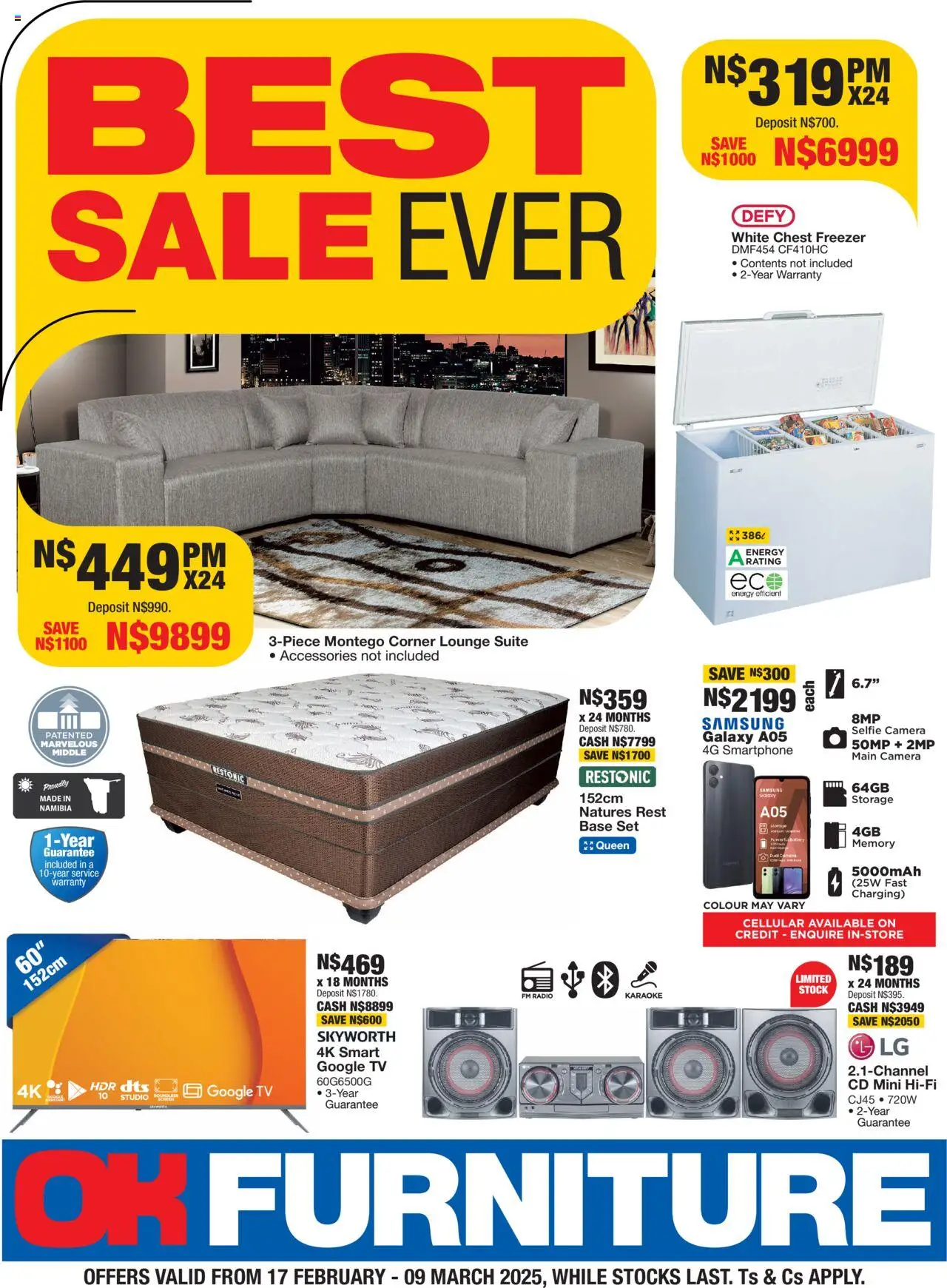 OK Furniture - Catalogue Namibia (17/02/2025 - 09/03/2025) Online