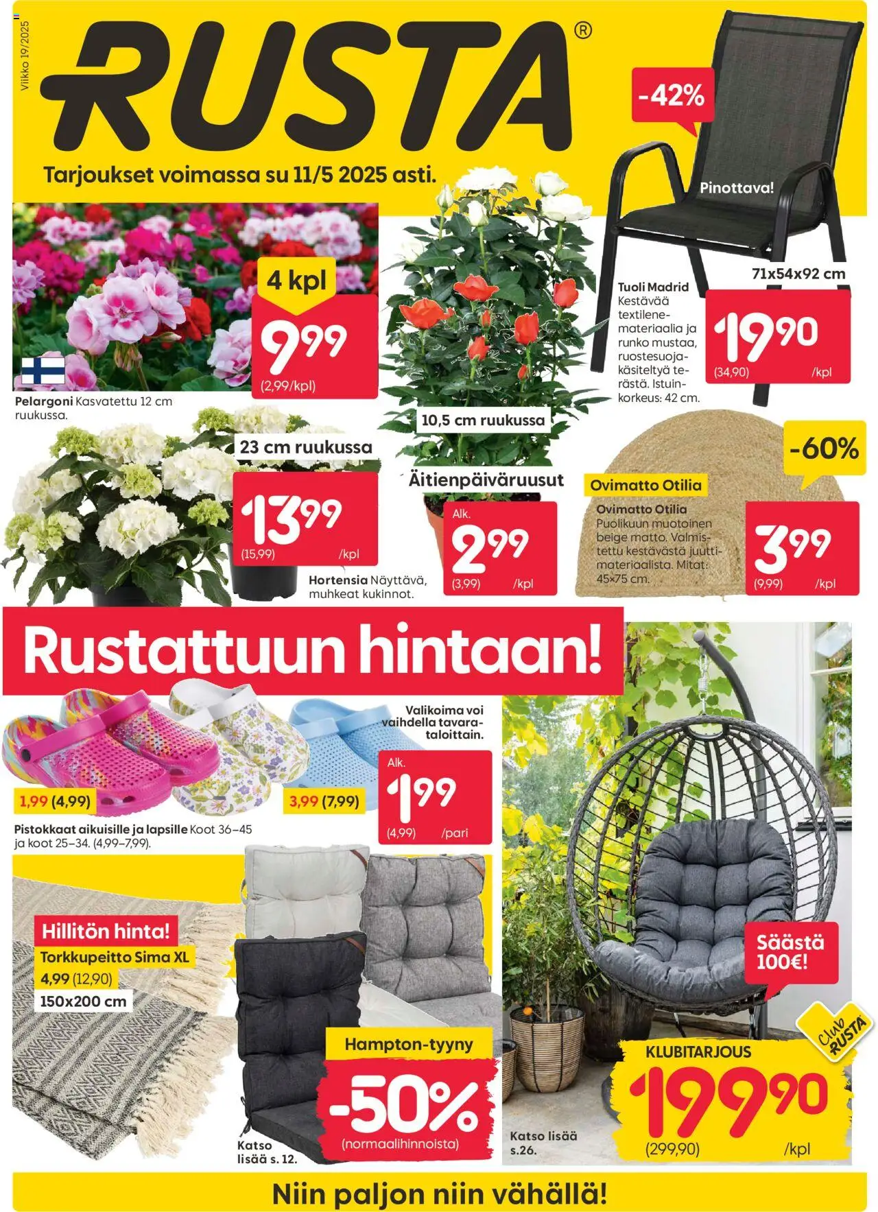 RUSTA tarjoukset uusin 12/05/2025 || Tarjouslehti, kuvasto