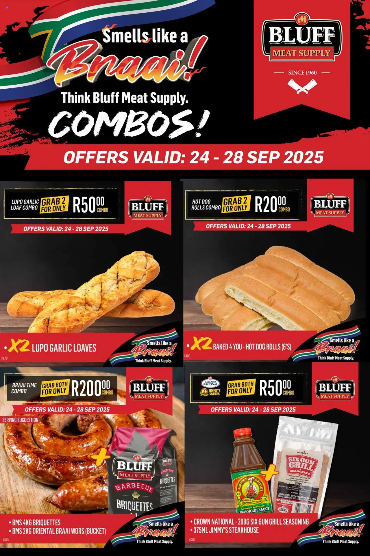 Bluff Meat Supply - Weekly COMBOS! (24/09/2025 - 28/09/2025) Online