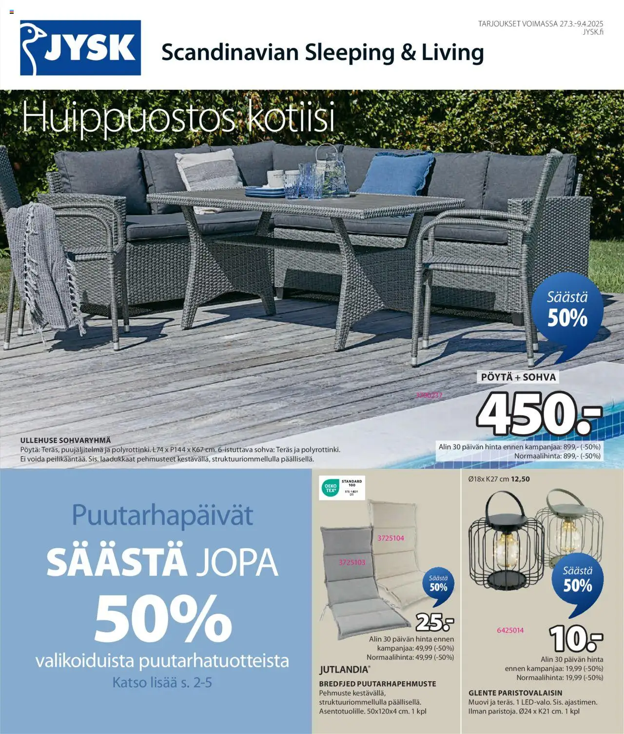 JYSK Lohja 31/03/2025 | Tuotteet, lehti Huhtikuu