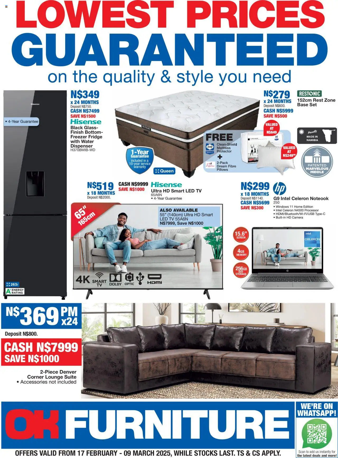 OK Furniture - Lowest Prices Namibia (17/02/2025 - 09/03/2025) Online