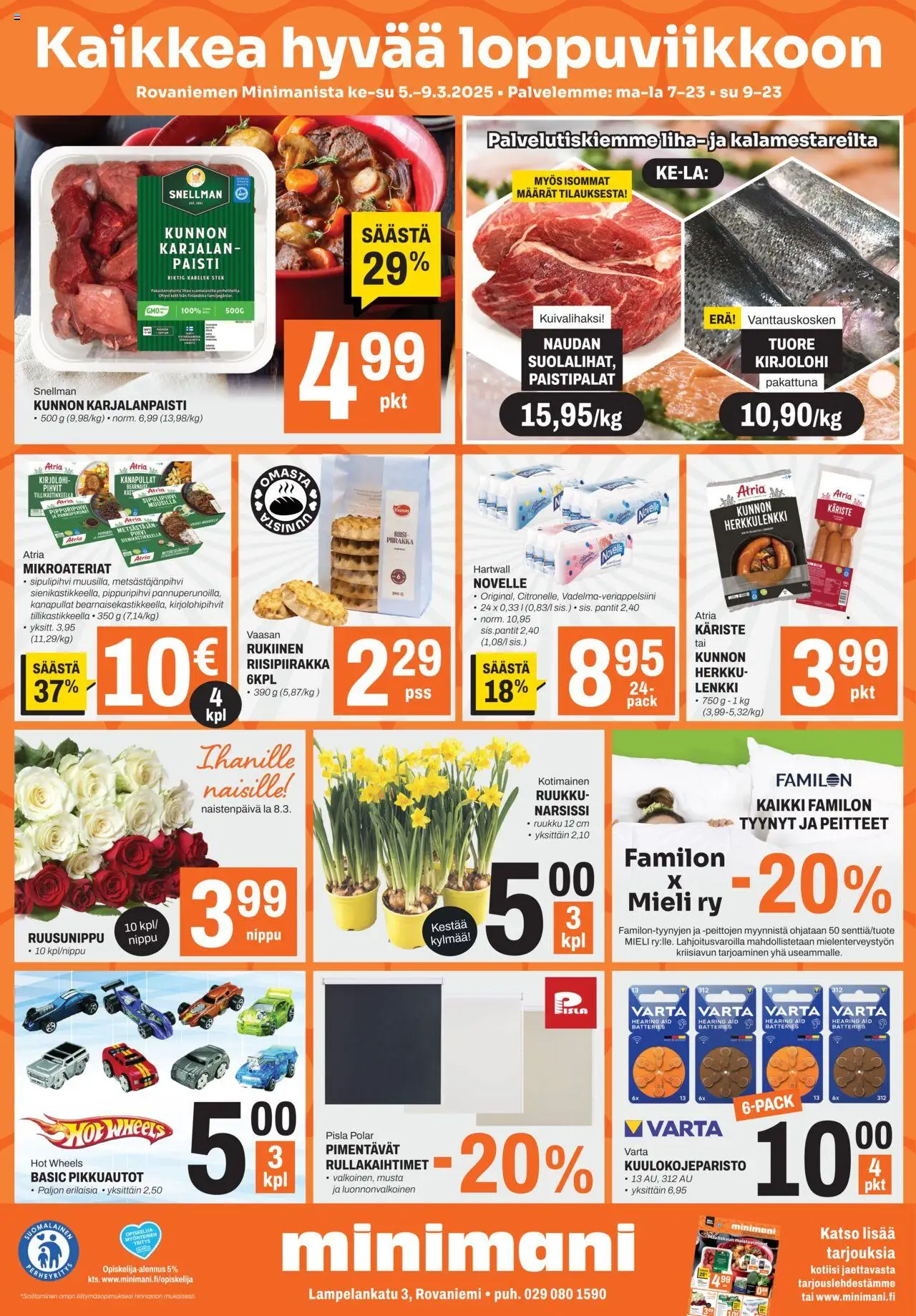 Minimani Tarjoukset - Rovaniemi 05/03/2025 alkaen || Nykyinen tarjous