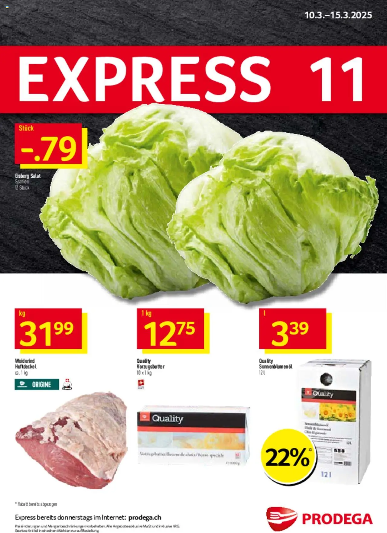 PRODEGA AKTIONEN【10.03.2025】Express | Aktion nächste Woche