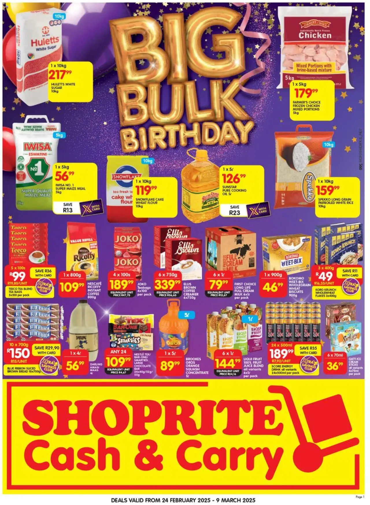 Shoprite Western Cape - Cash & Carry Birthday Savings (24/02/2025 - 09 ...