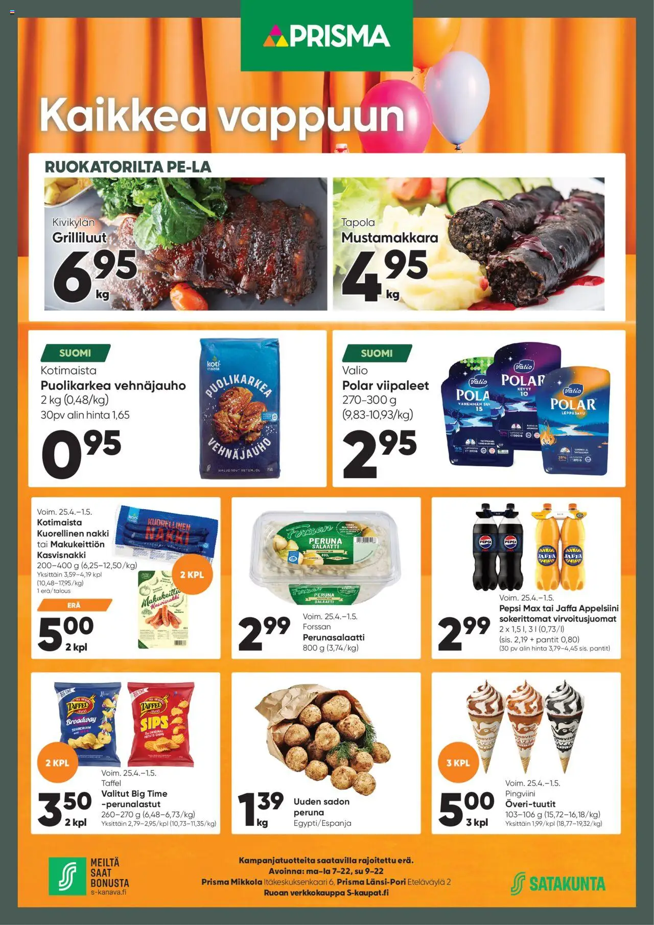 Prisma Rovaniemi Tarjoukset | 30/04/2025 | Mainos, Tarjous