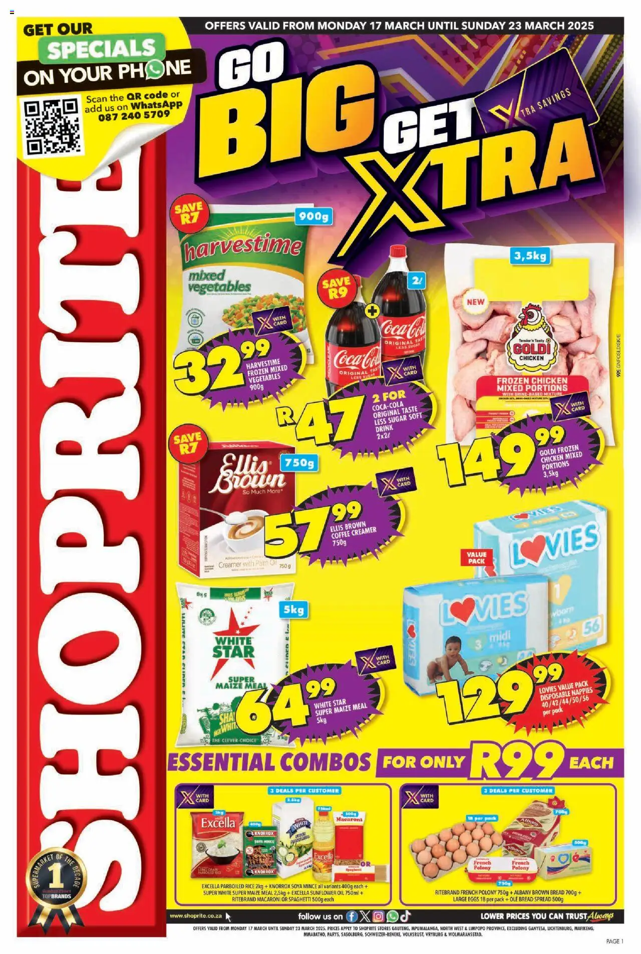 Shoprite Gauteng - Xtra Savings (17/03/2025 - 23/03/2025) → Catalogue