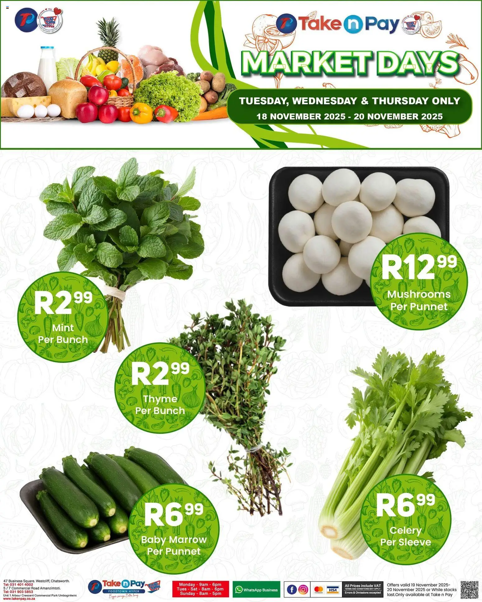 Take n Pay Market Days (18/11/2025 - 20/11/2025) Online