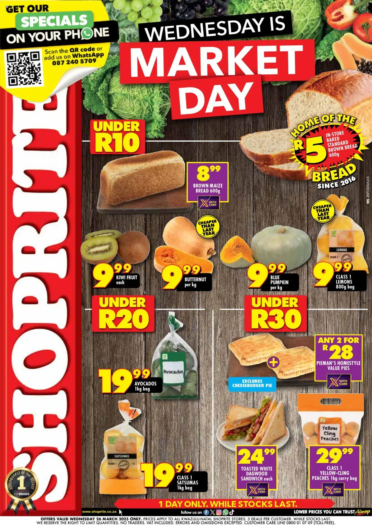 Shoprite Pinetown specials | March 2025 catalogue