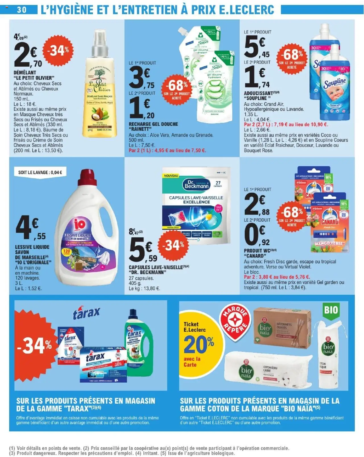 E.Leclerc Lessive Liquide en promotion・Avril 2025