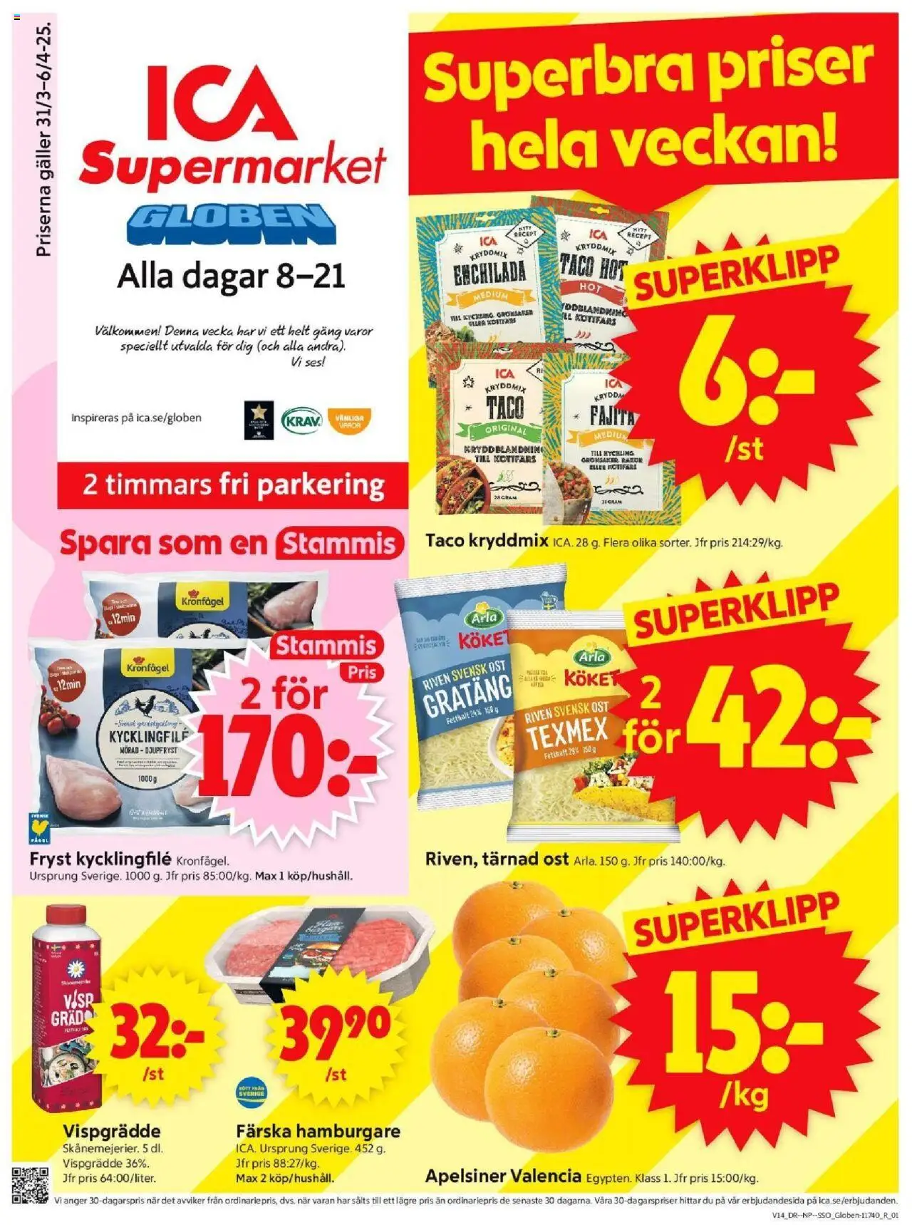ICA Supermarket - erbjudanden från 31/03/2025 > reklamblad