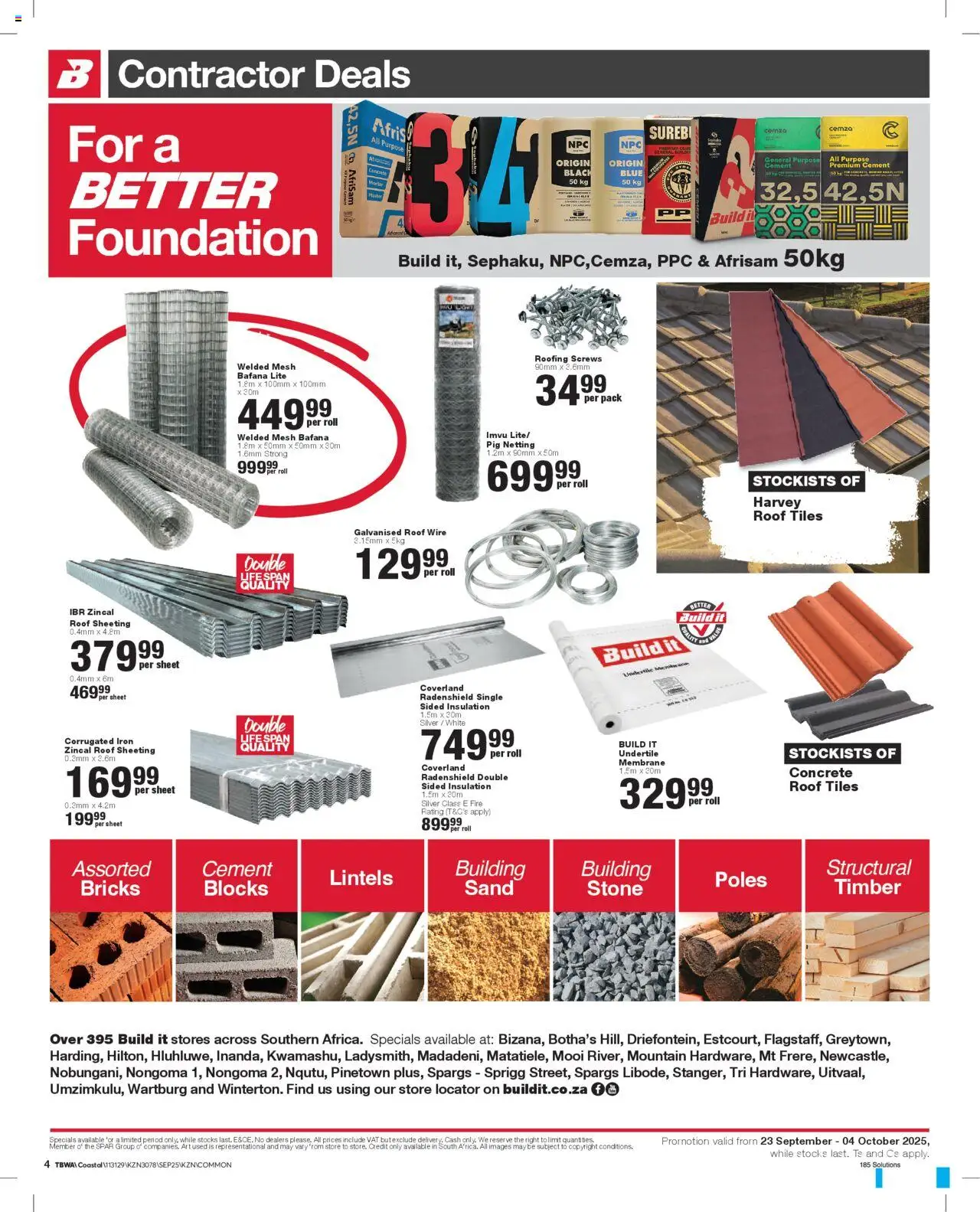 Build It Specials (23/09/2025 - 04/10/2025) Online