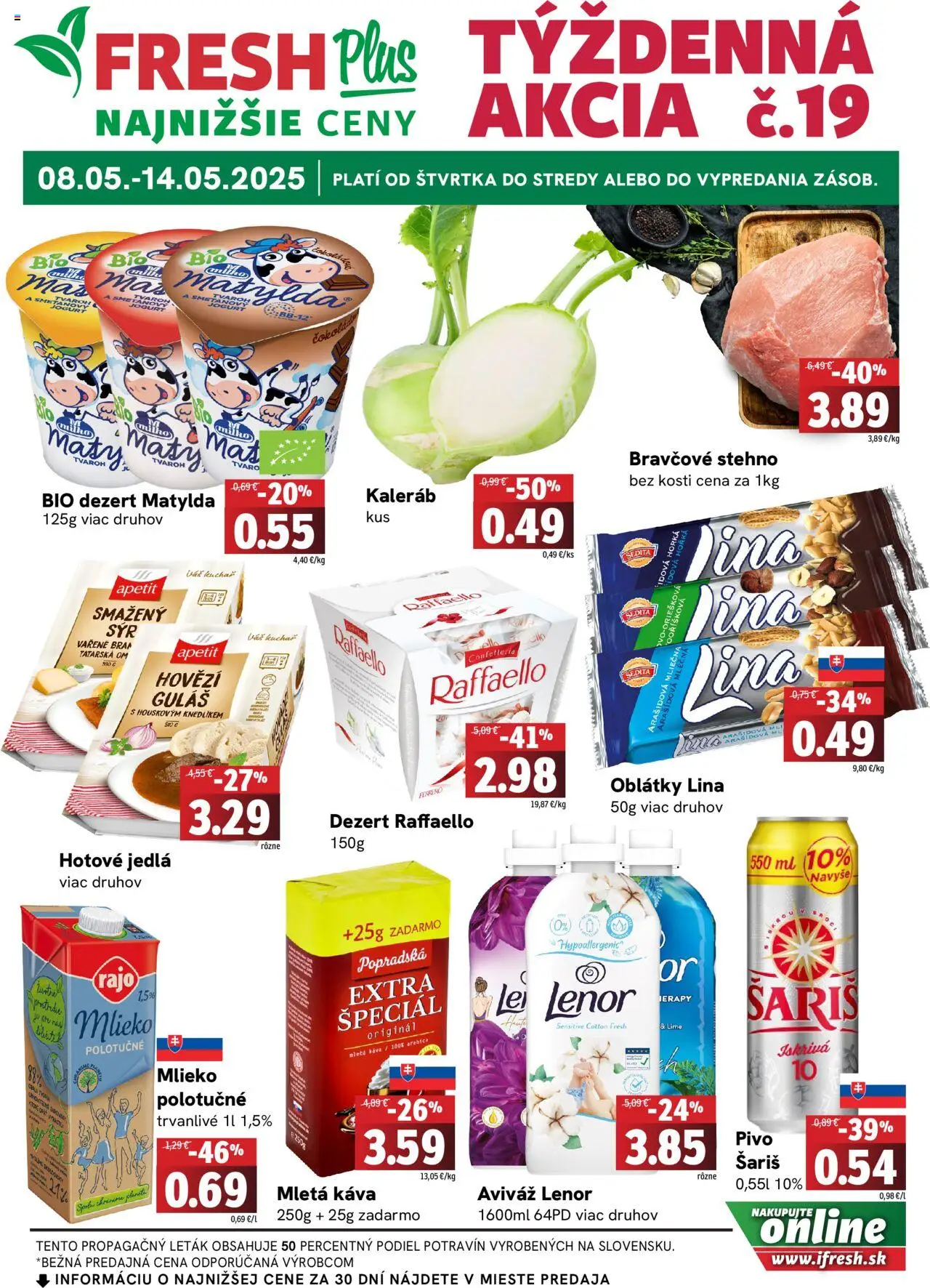 FRESH leták (od 15.05.2025) nový | Týždenná akcia, potraviny