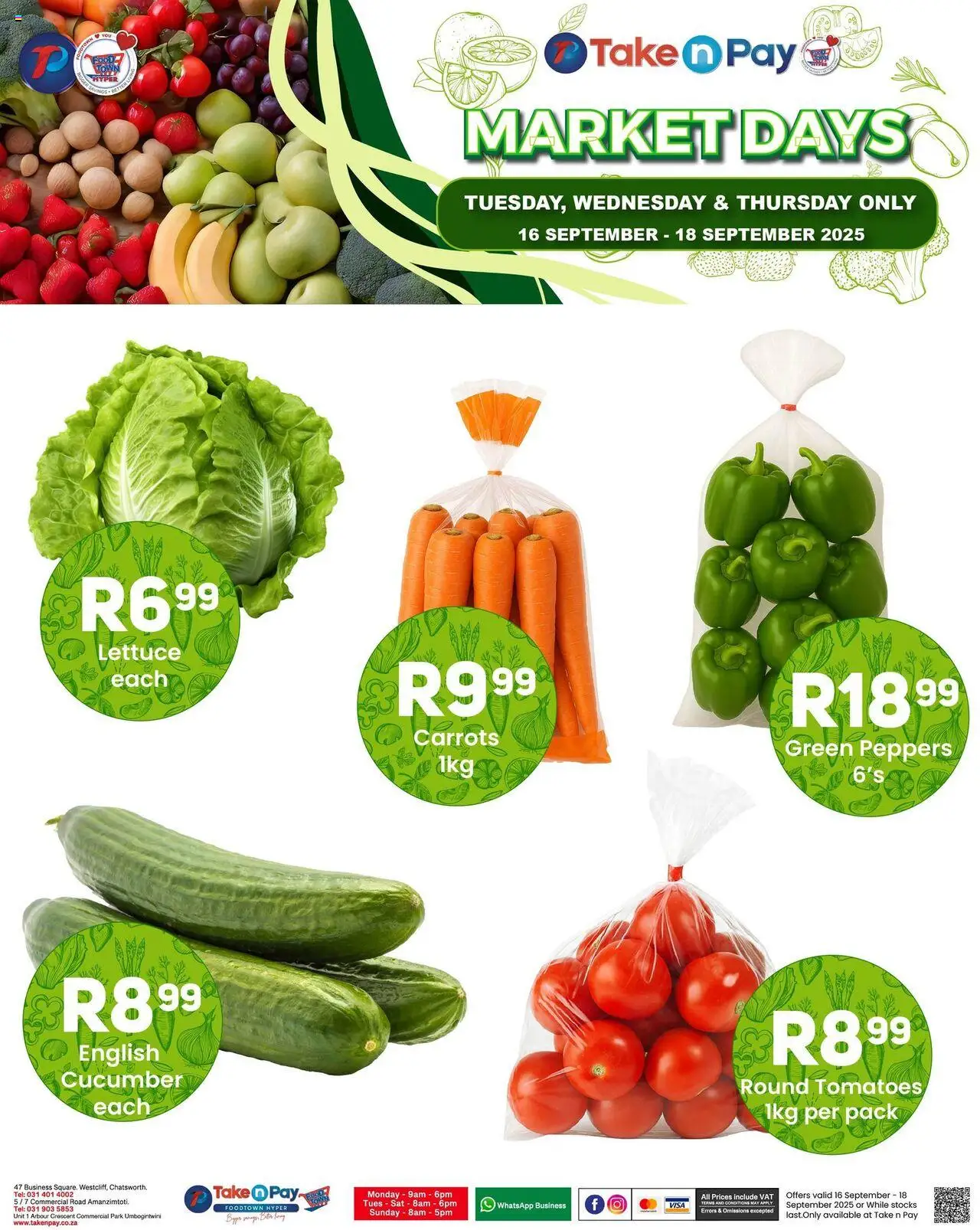 Take n Pay Market Days (16/09/2025 - 18/09/2025) Online