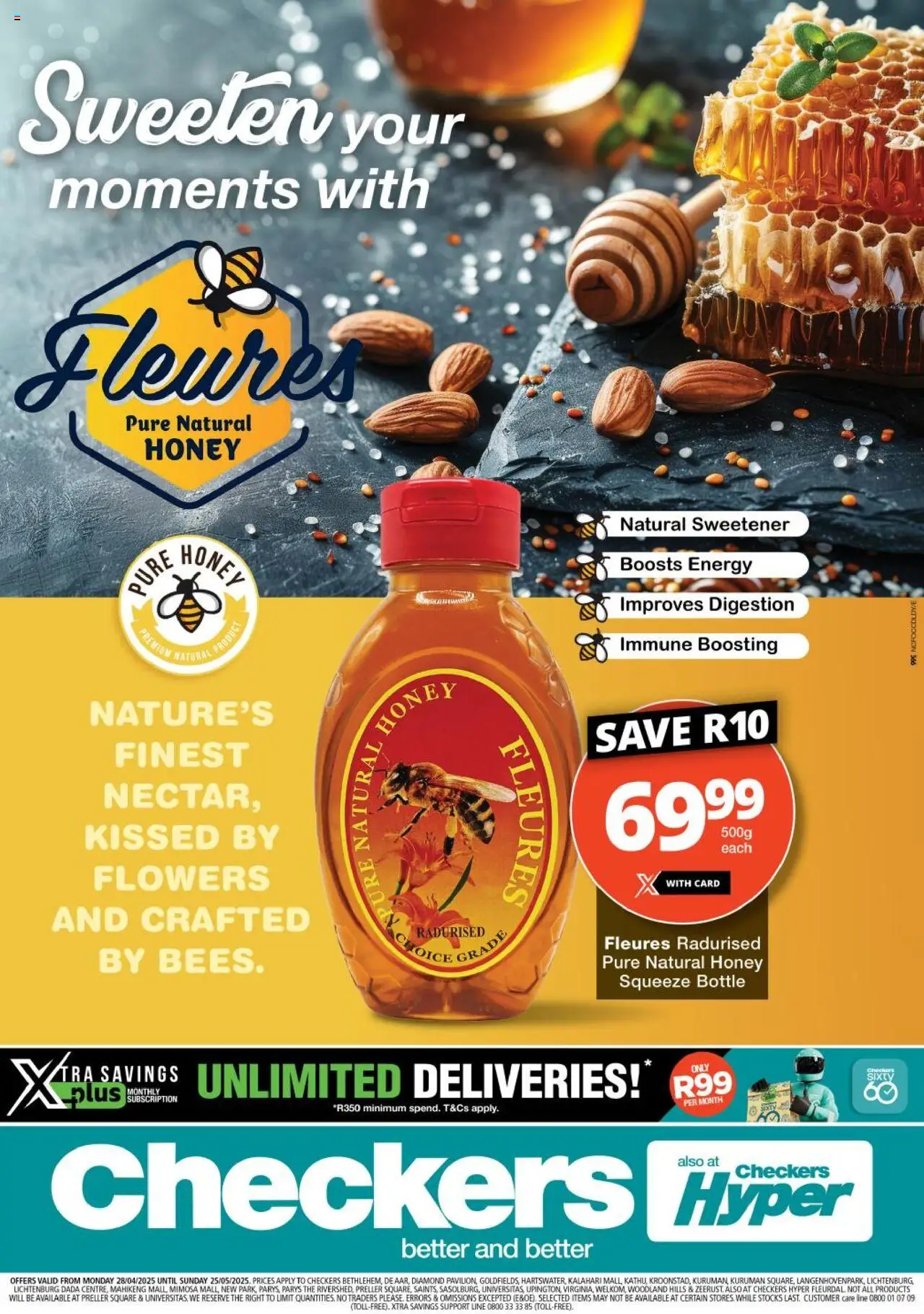 Checkers Northern Cape - Fleures Honey Promotion (28/04/2025 - 25/05 ...