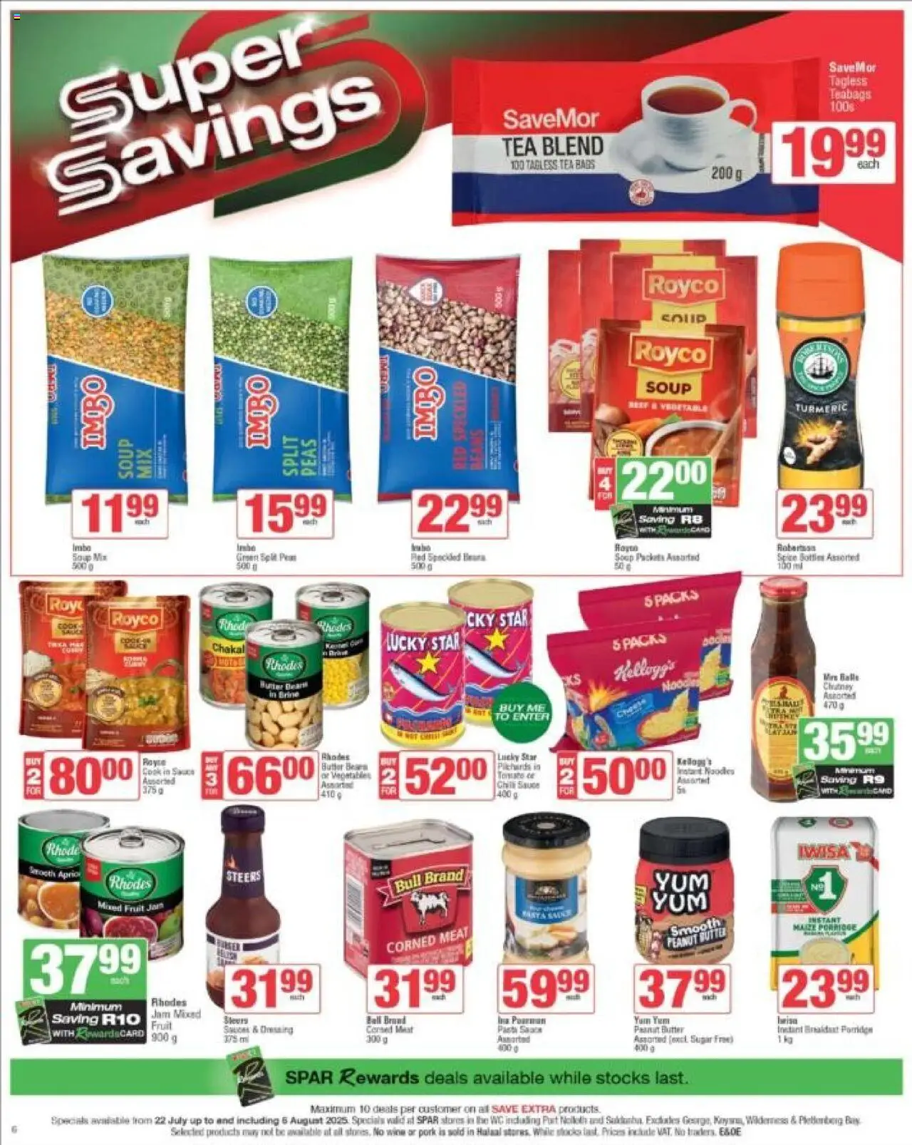 Spar - Western Cape - Weekly Specials (22/07/2025 - 06/08/2025) Online