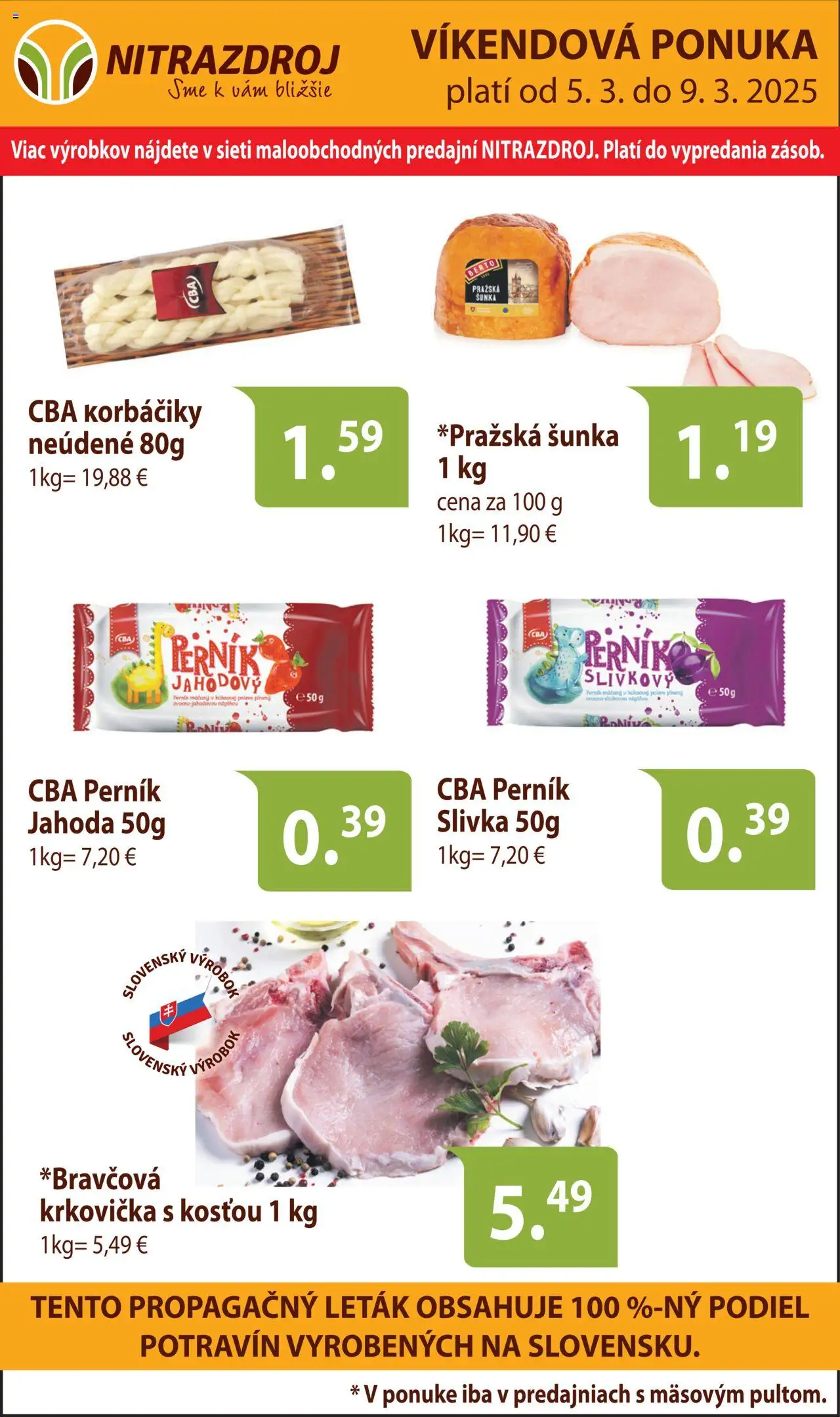 Nitrazdroj víkendová ponuka od 05.03.2025 » aktuálna zľava