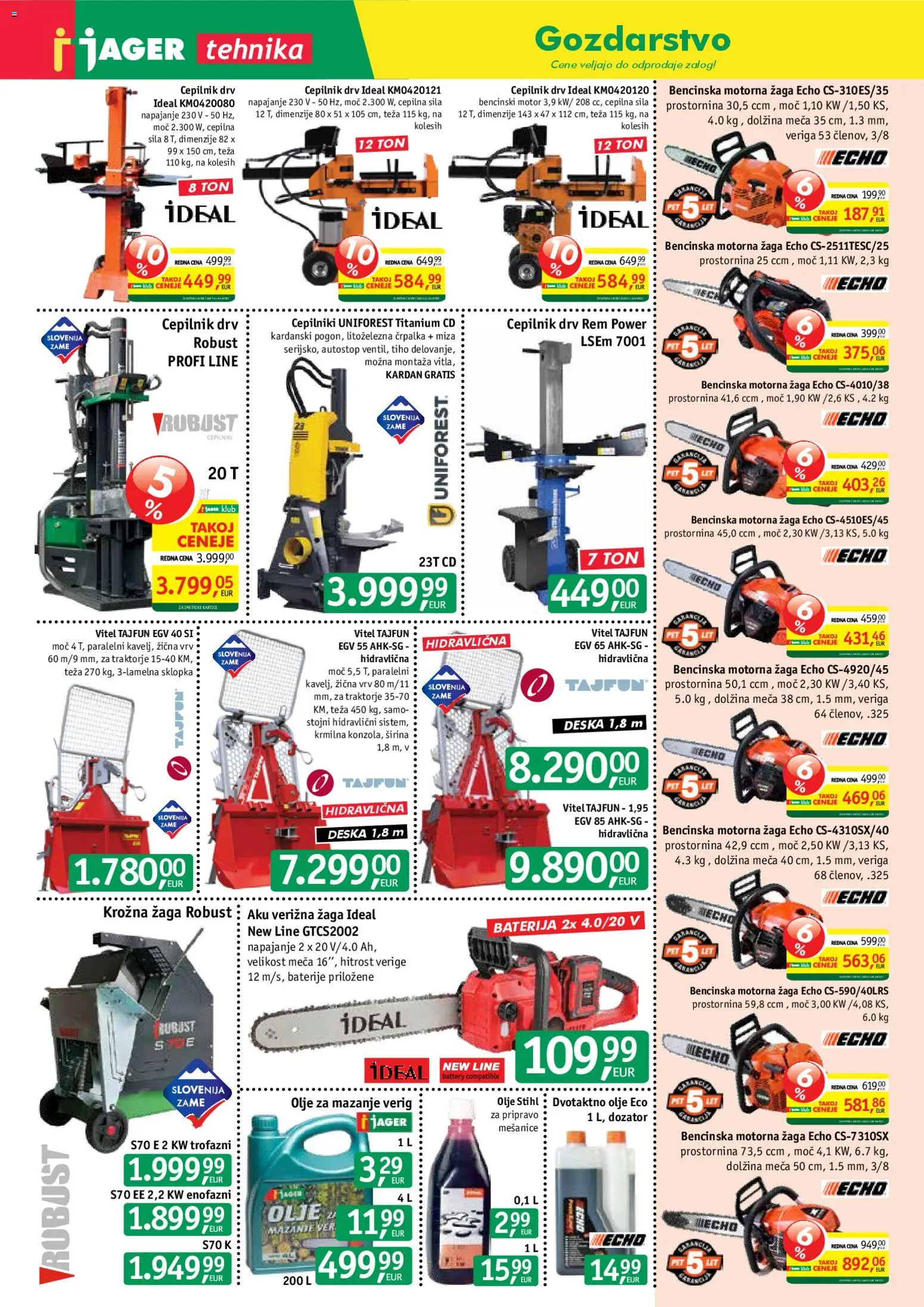 Jager katalog tehnika | Veljaven od 07.01.2026 | Kimbino