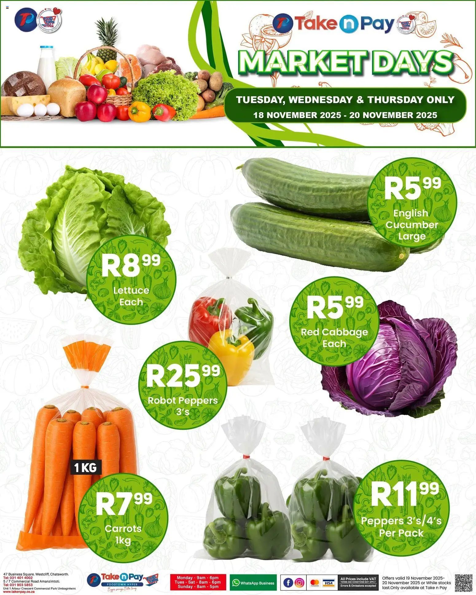 Take n Pay Market Days (18/11/2025 - 20/11/2025) Online