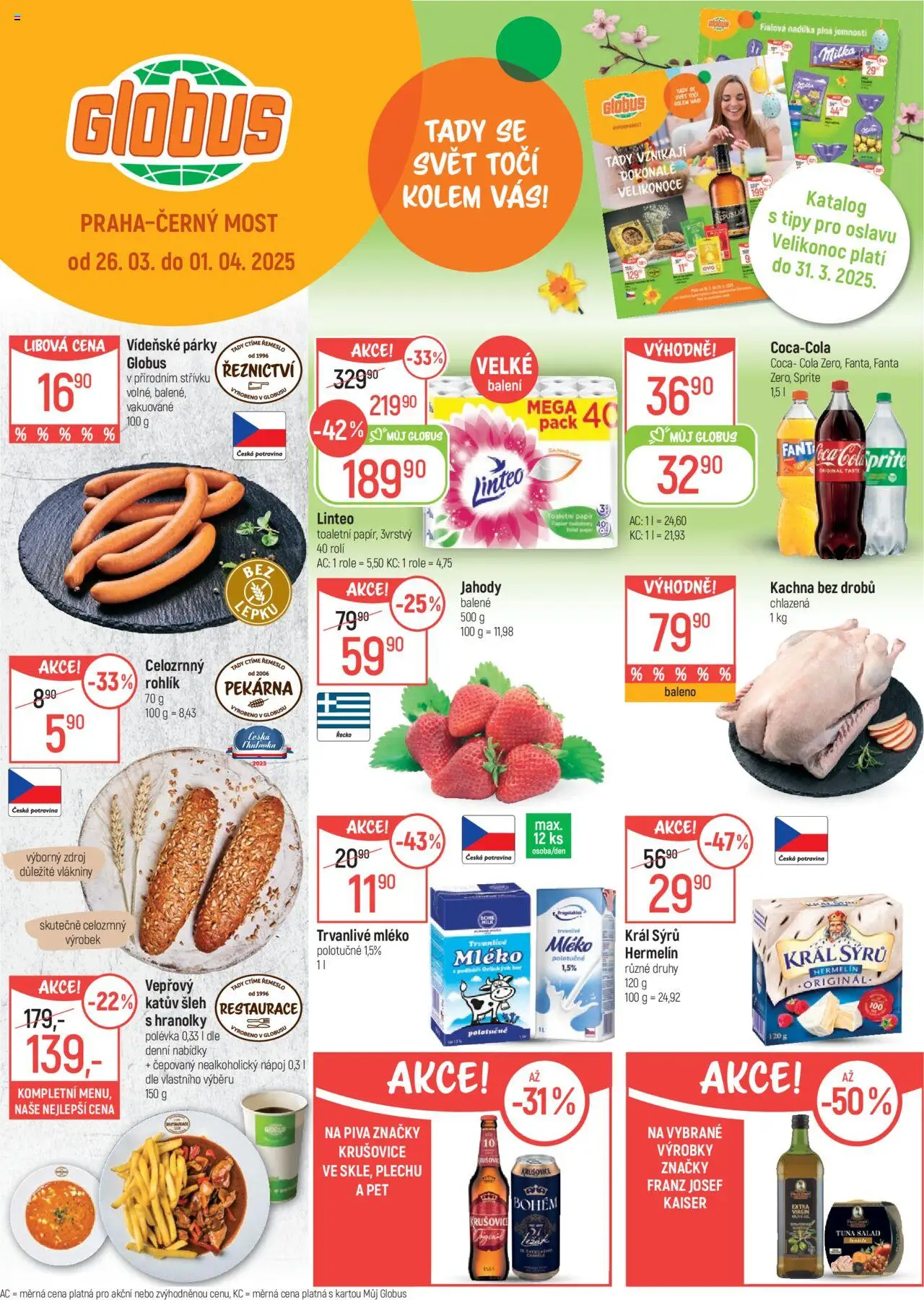 Globus leták - Praha Černý Most od 26.03.2025 || Nový příští týden