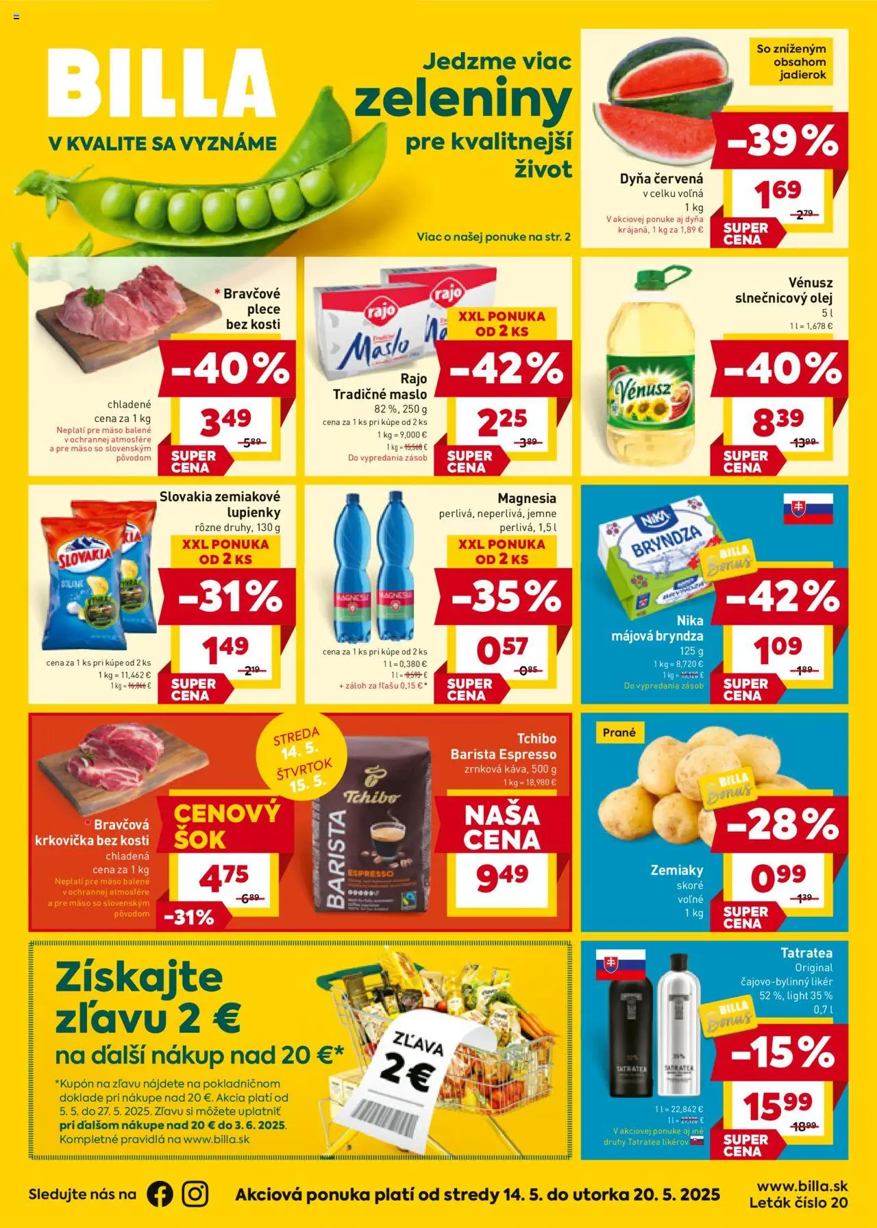 BILLA leták online od 14.05.2025 + na budúci týždeň