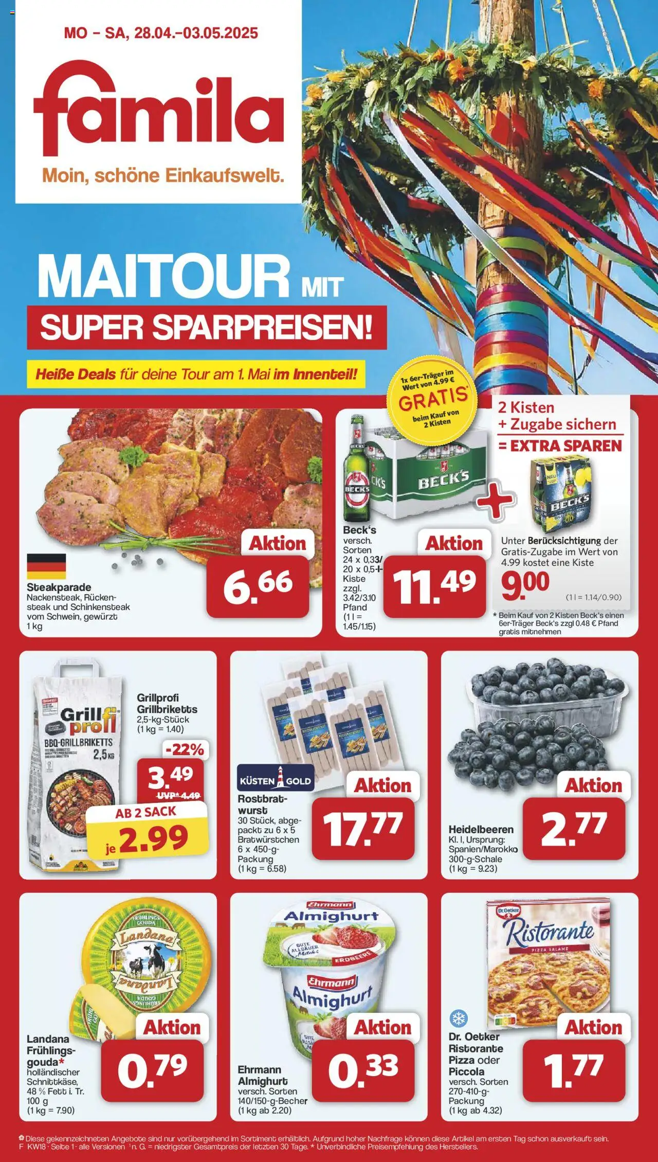 Famila Nordwest Prospekt (ab 28.04.2025) zum Blättern