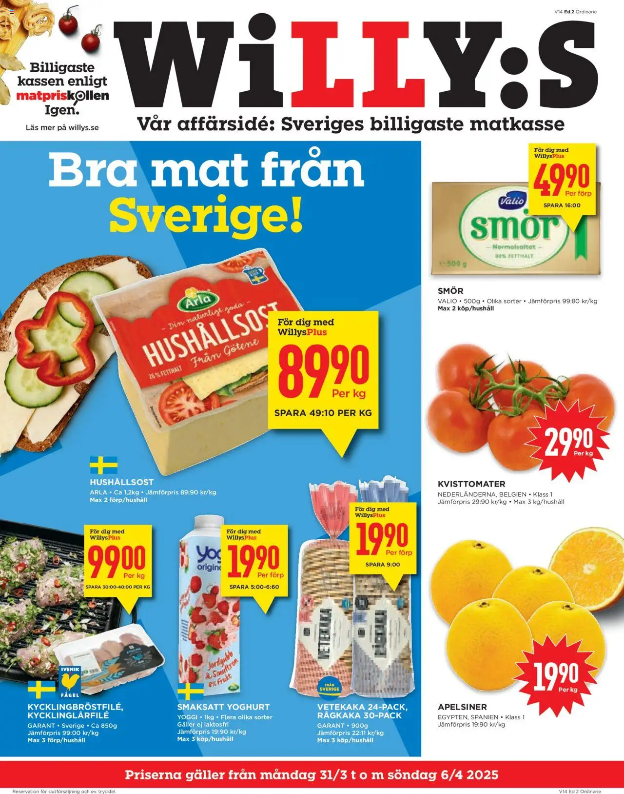 WILLYS Erbjudande från 07/04/2025 - Reklamblad nästa veckas