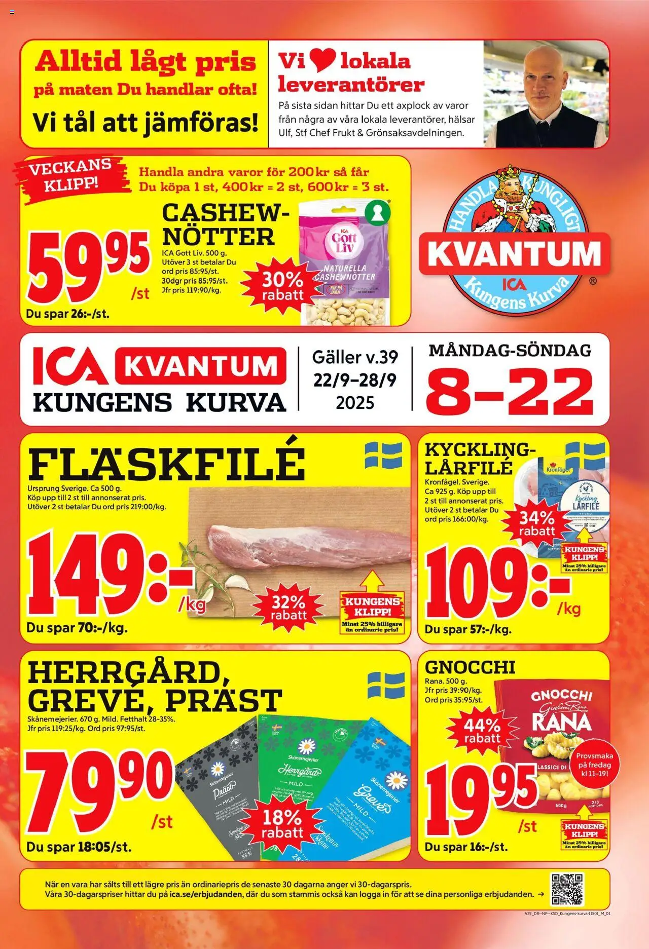 ICA Kvantum - Kungens Kurva från 22/09/2025 > reklamblad