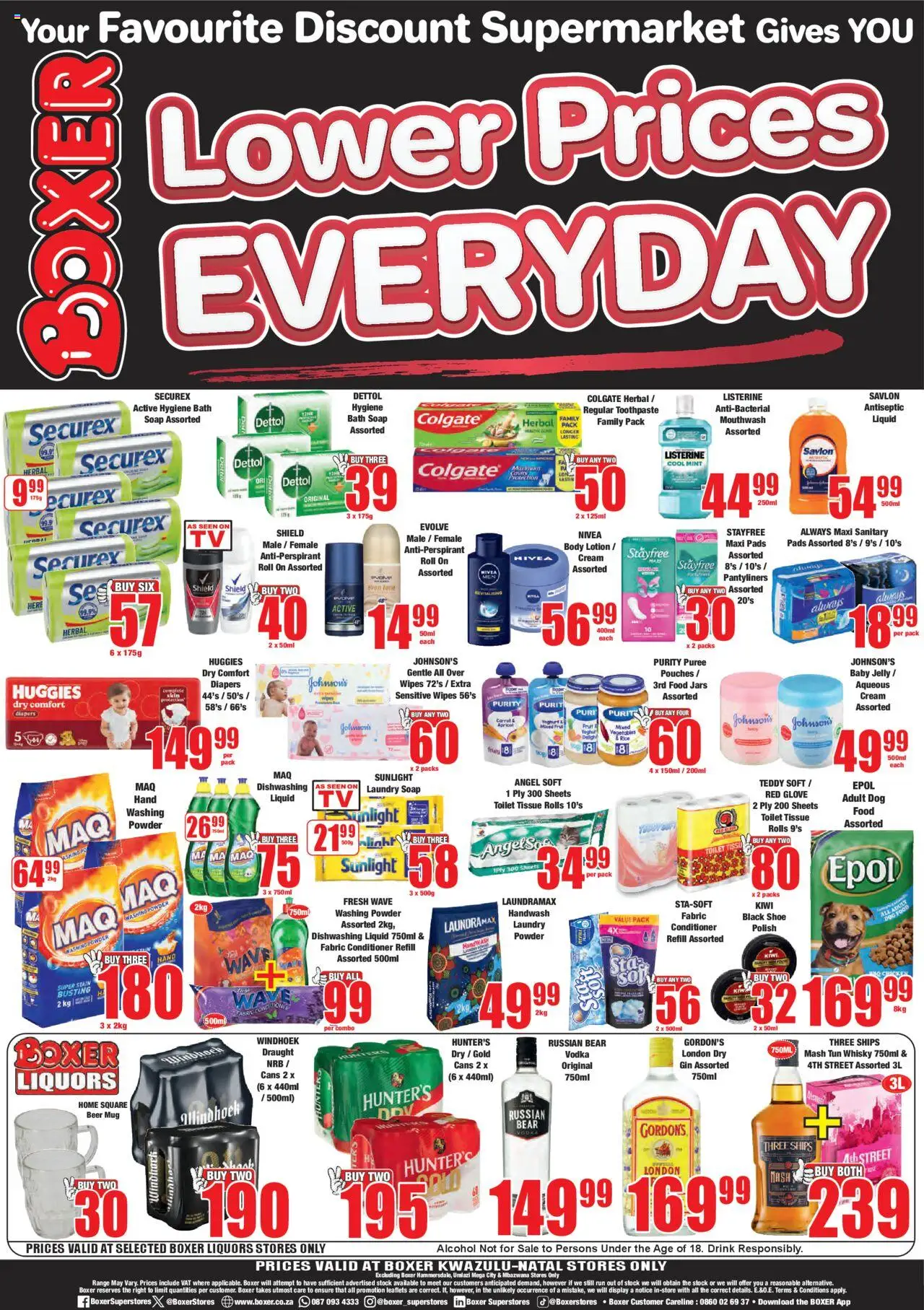 Vodka price at Boxer