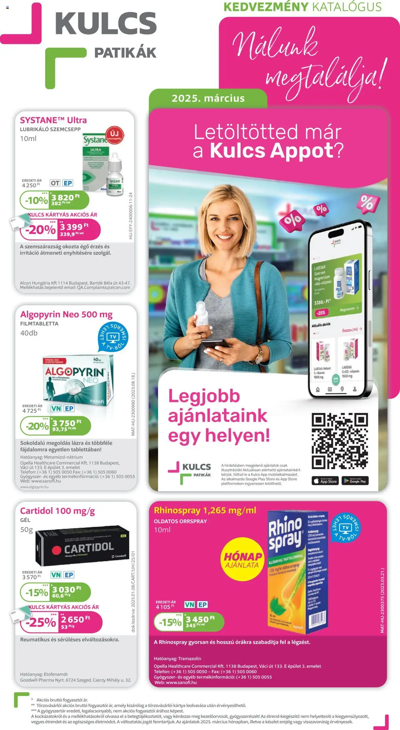 Akciós újság új Kulcs Patika - 2025.03.01. -tól/töl ⏳