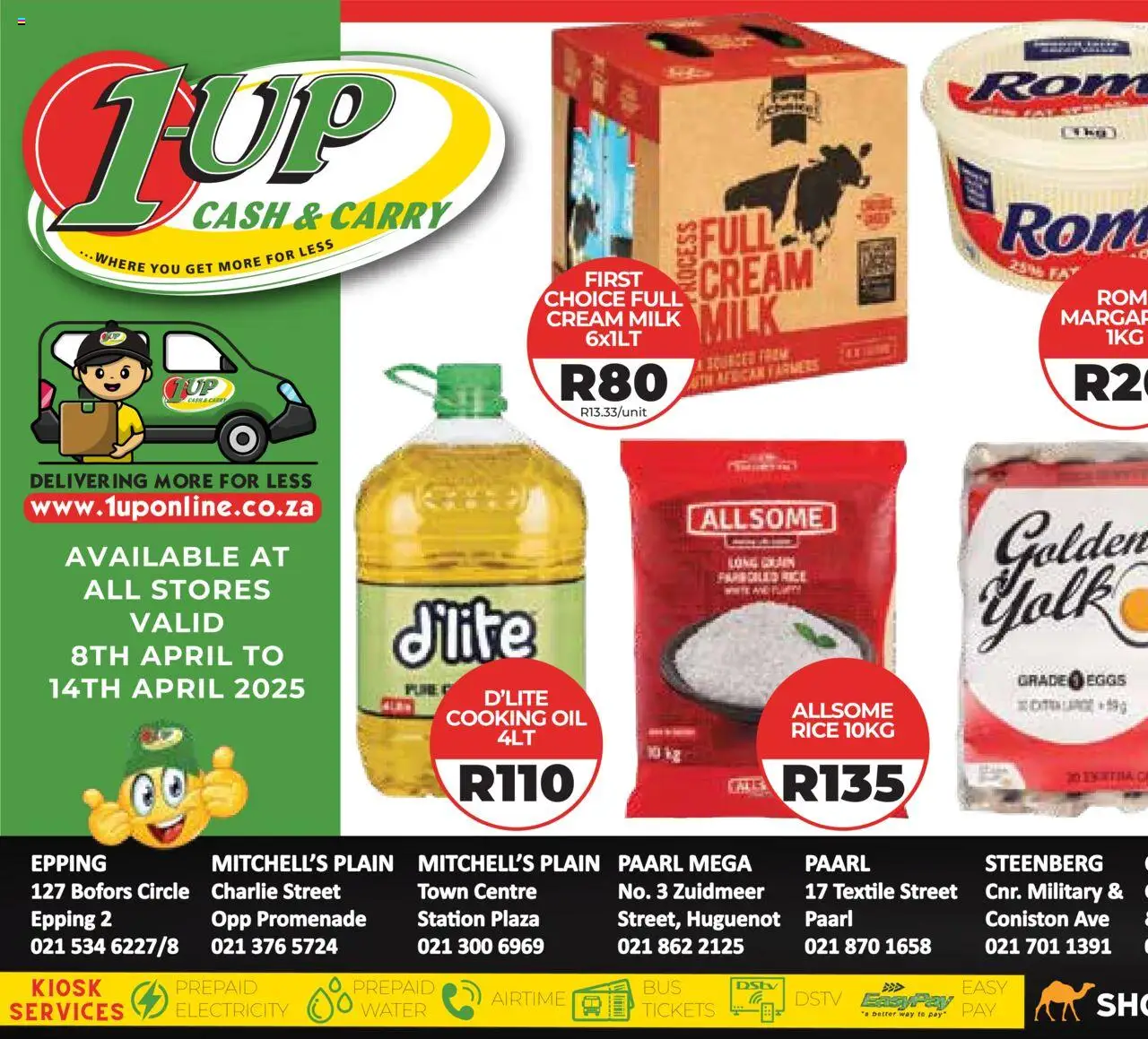 1UP Cash & Carry Specials (08/04/2025 - 14/04/2025) Online