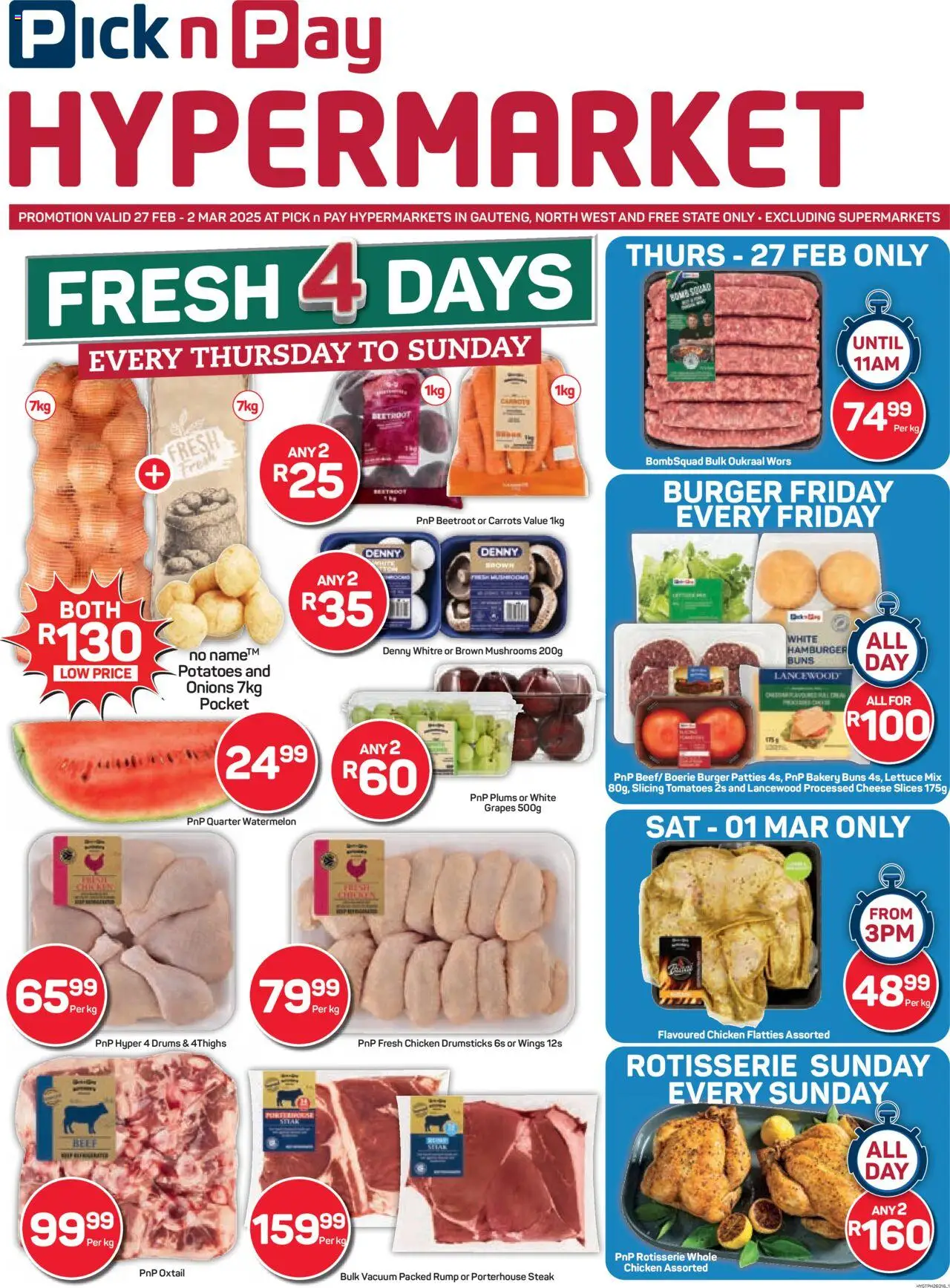 Pick n Pay Gauteng - Hyper Fresh Specials (27/02/2025 - 02/03/2025) Online