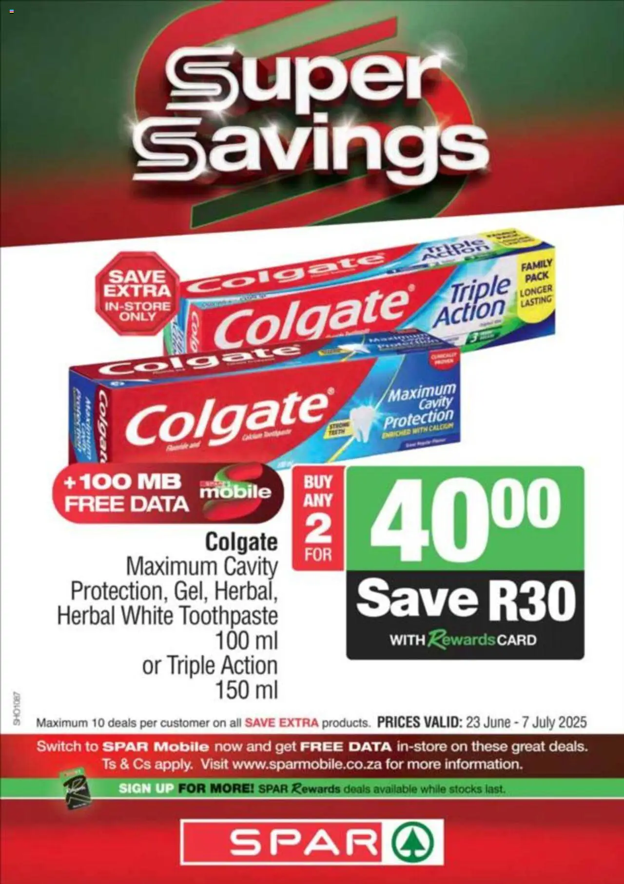 Spar Specials (23/06/2025 - 07/07/2025) Online