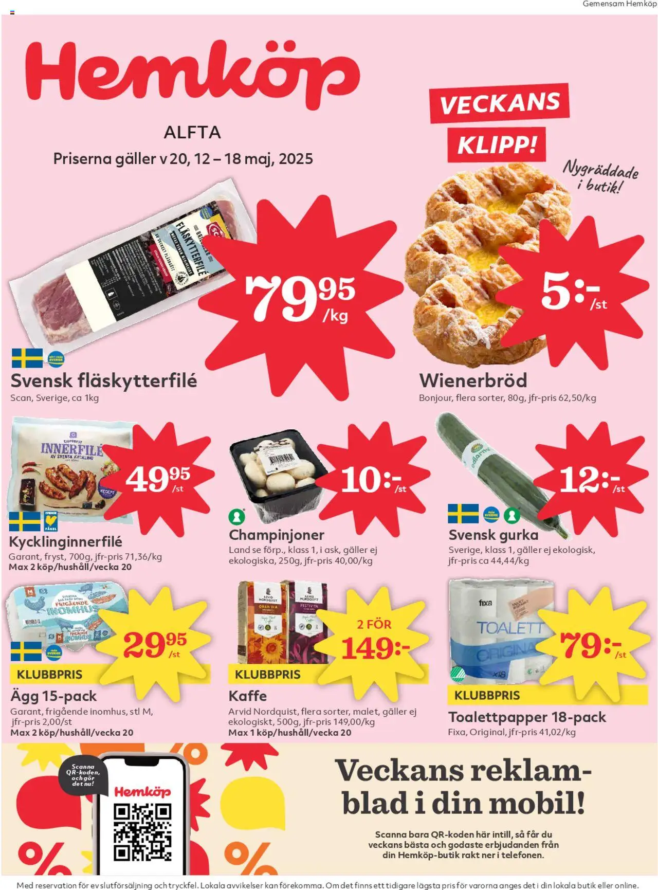 Hemköp Reklamblad från 12/05/2025 > veckans erbjudanden