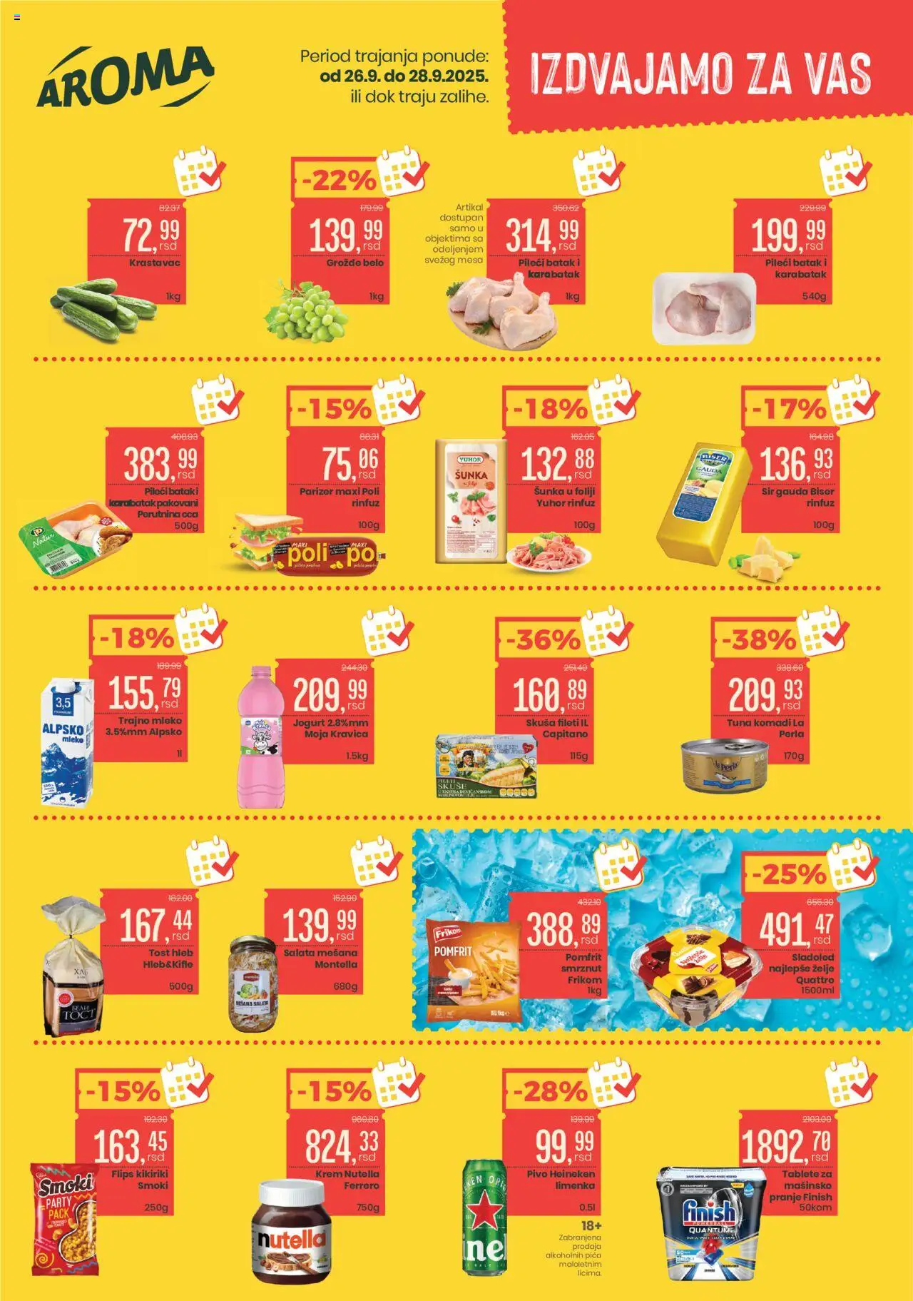 Aroma Market katalog - najnovije akcije od 26.09.2025