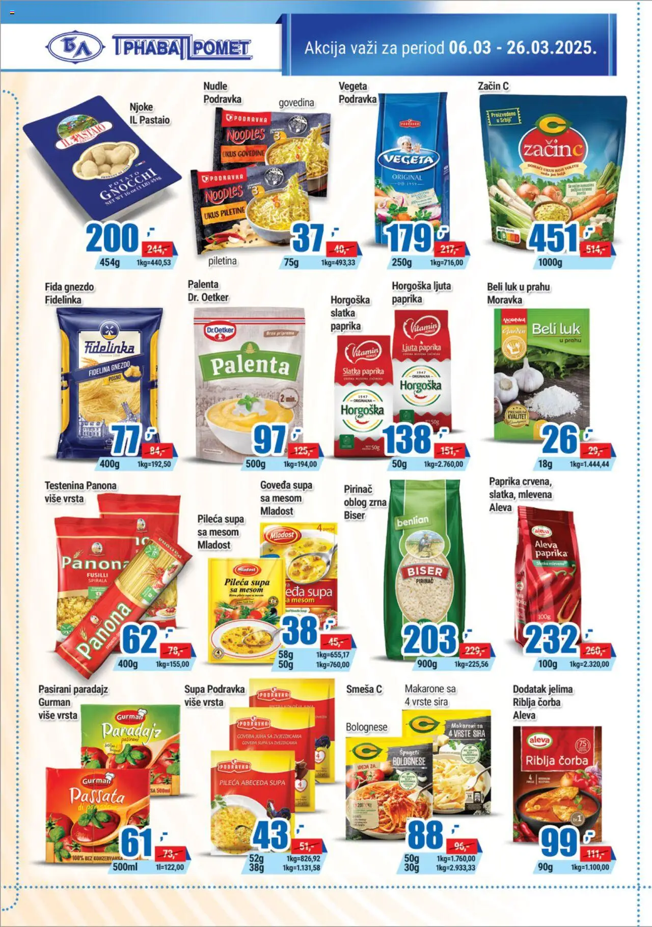 Trnava Promet Podravka - najbolje akcijske cene