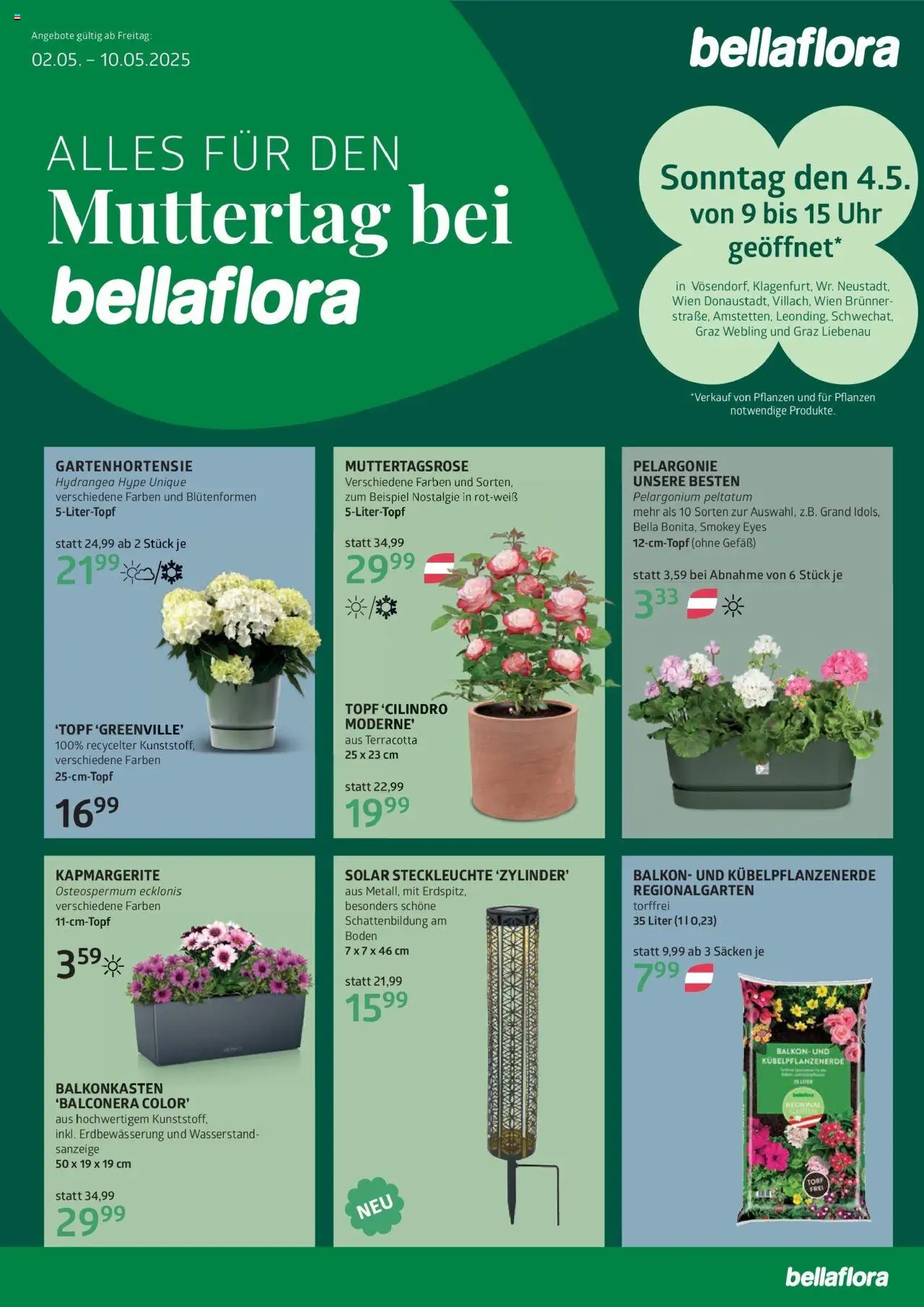 bellaflora Muttertag-Aktion (02.05.2025) || Aktuelle Angebote