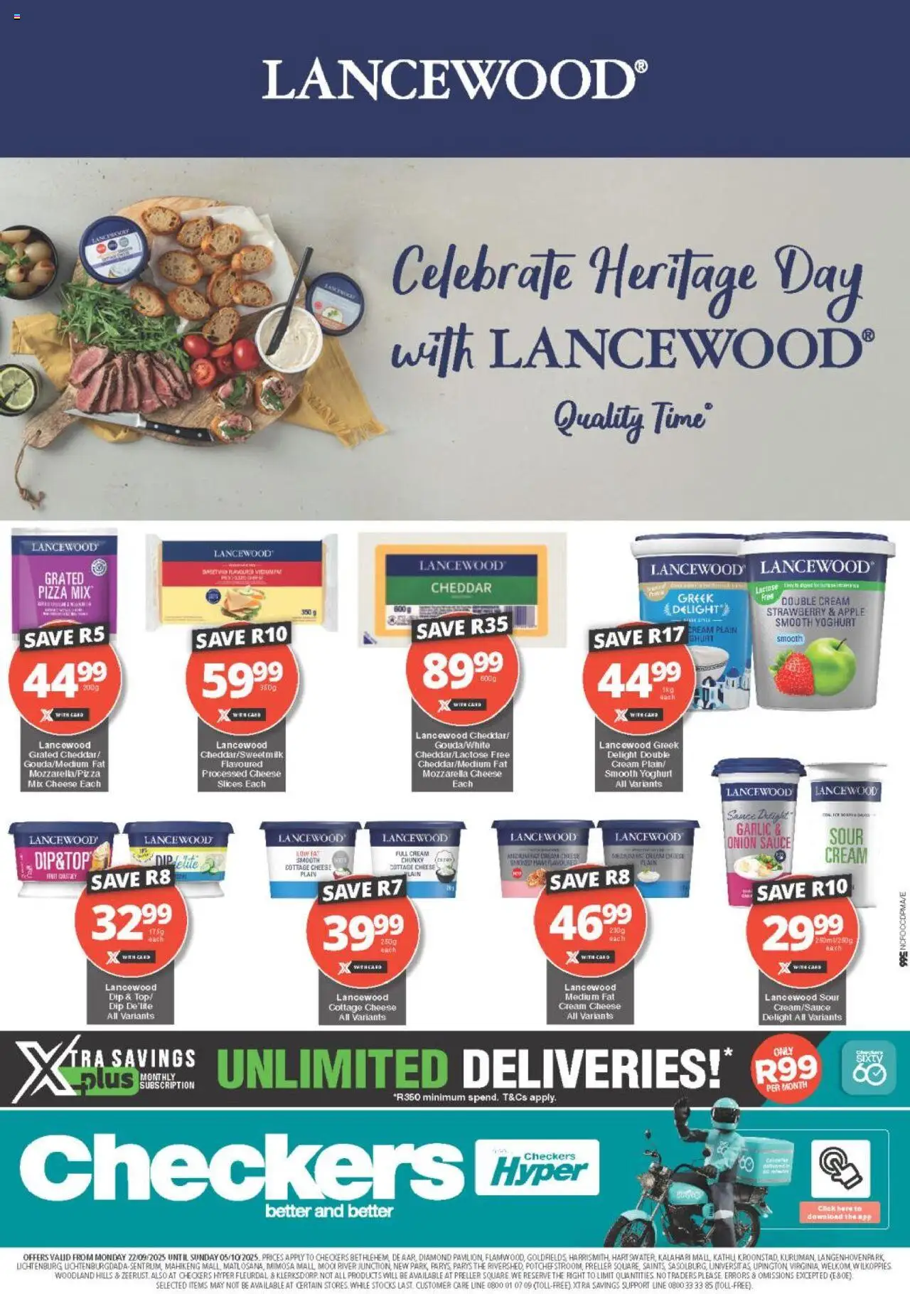 Checkers - Western Cape - Lancewood Promotion (22/09/2025 - 05/10/2025 ...