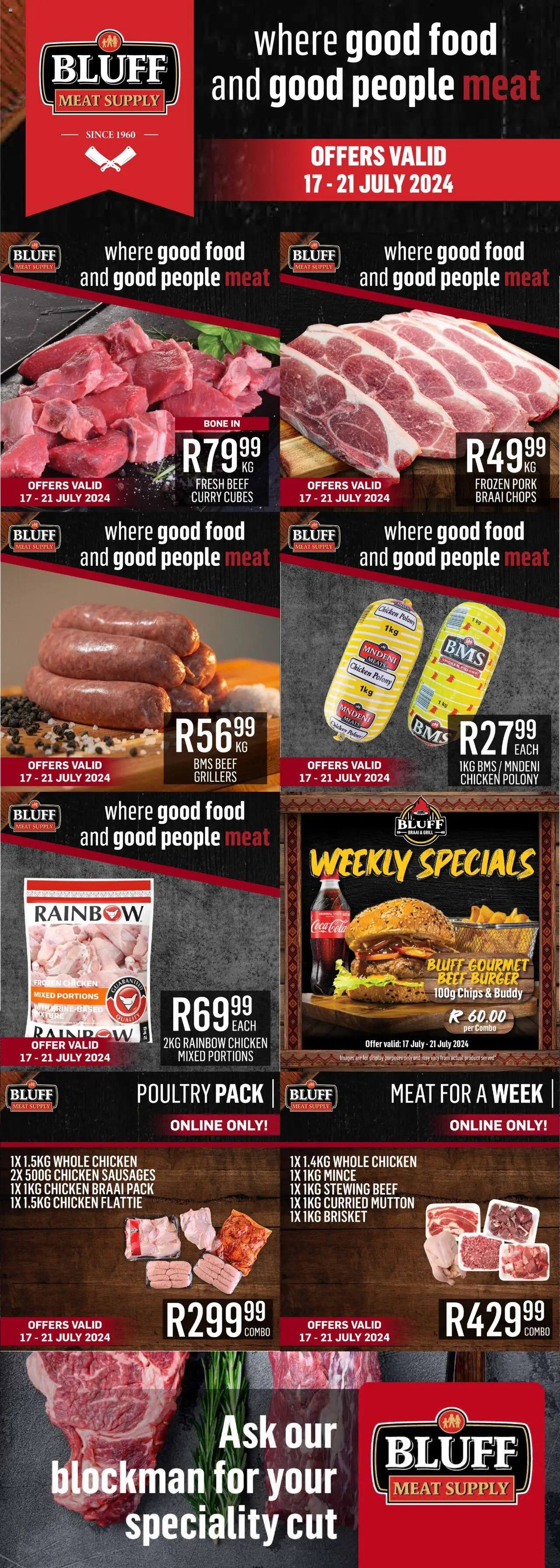 Bluff Meat Supply - Weekly Specials (17/07/2024 - 21/07/2024) Online